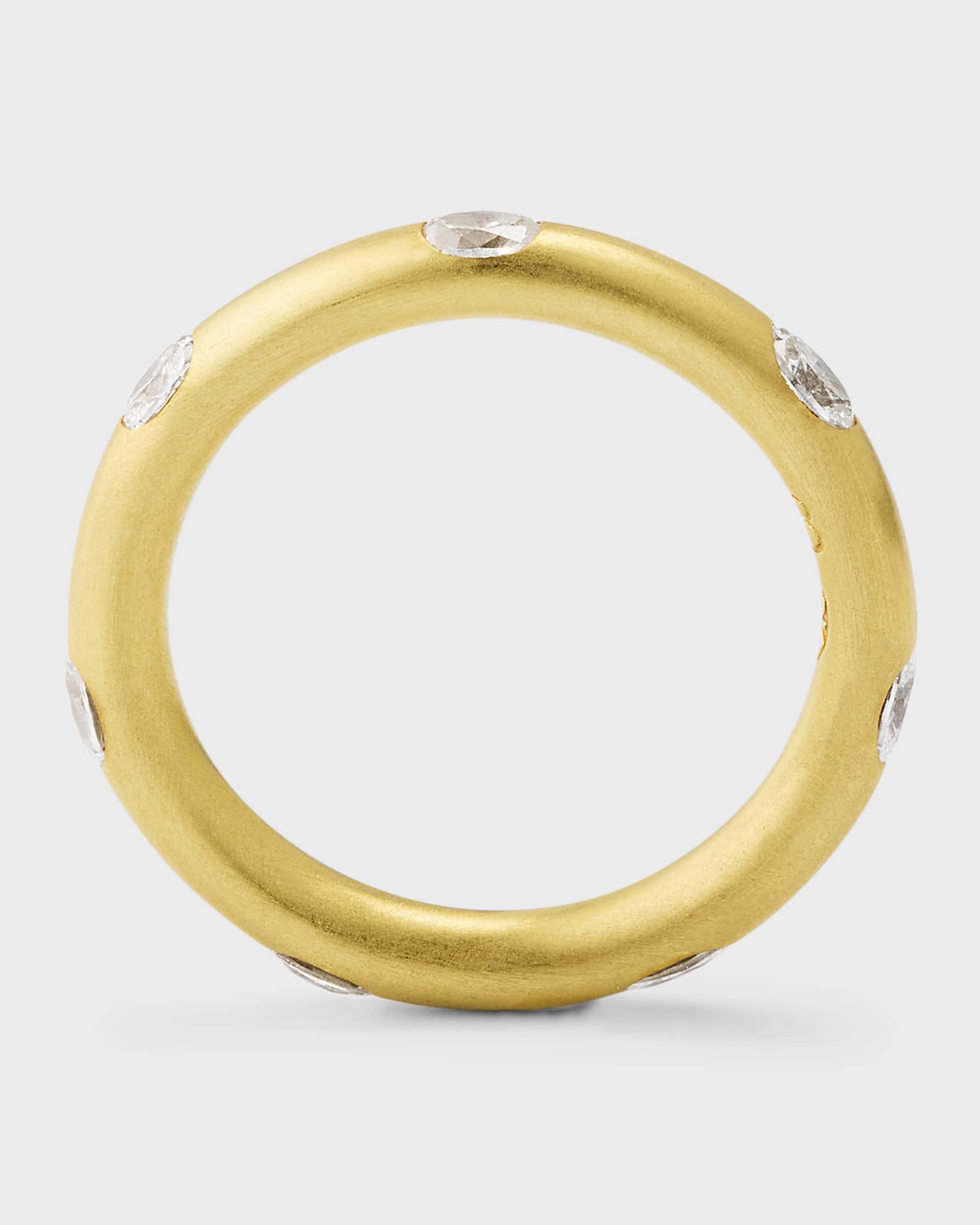 Jenna Blake 18K Yellow Gold Diamond Stack Ring, Size 6 | Neiman Marcus