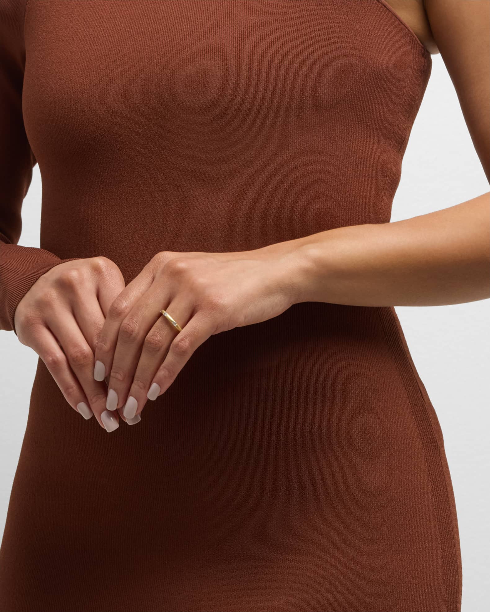 Jenna Blake 18K Yellow Gold Diamond Stack Ring, Size 6 | Neiman Marcus