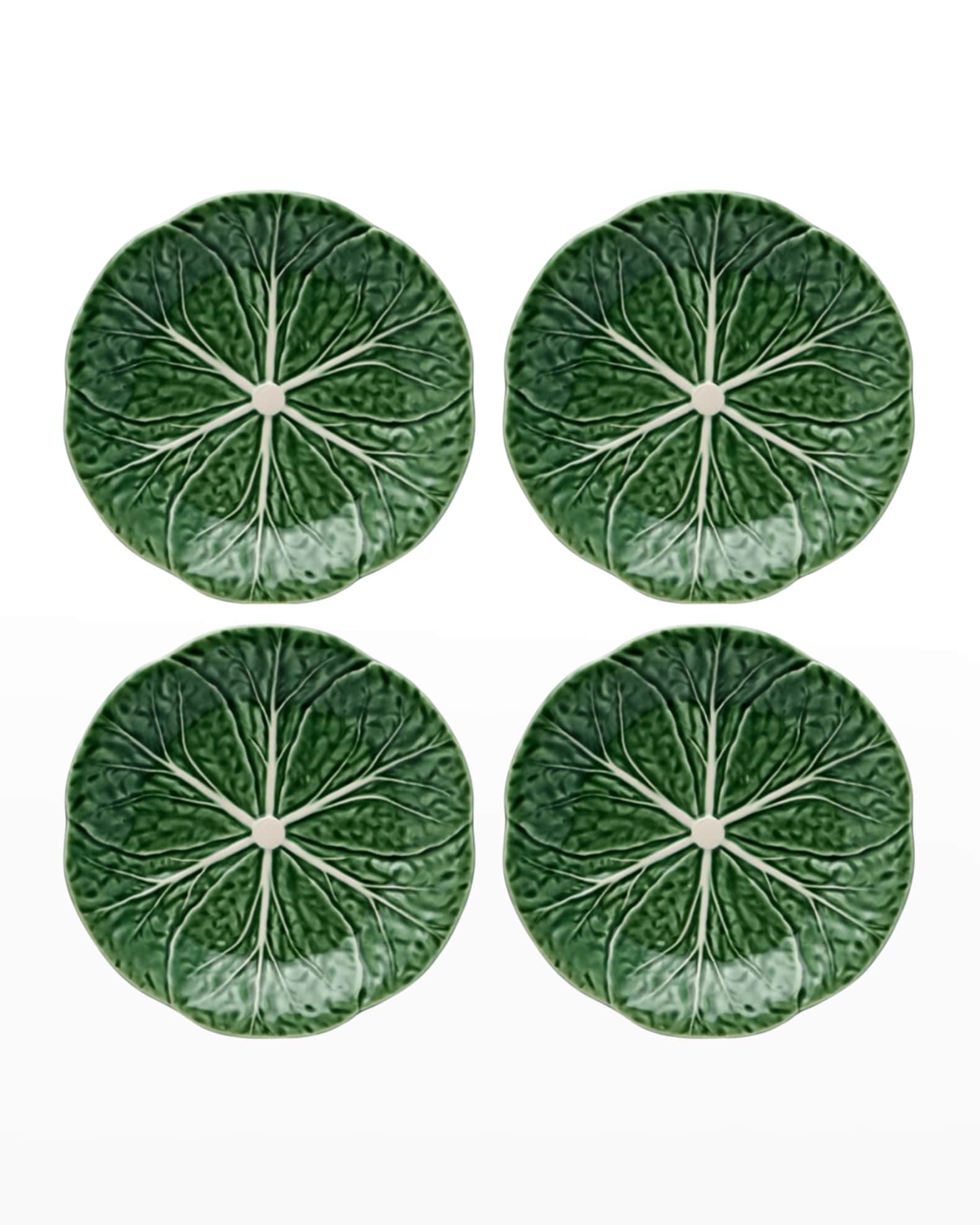 Bordallo Pinheiro Cabbage 16-Piece Dinnerware Set, Green | Neiman Marcus