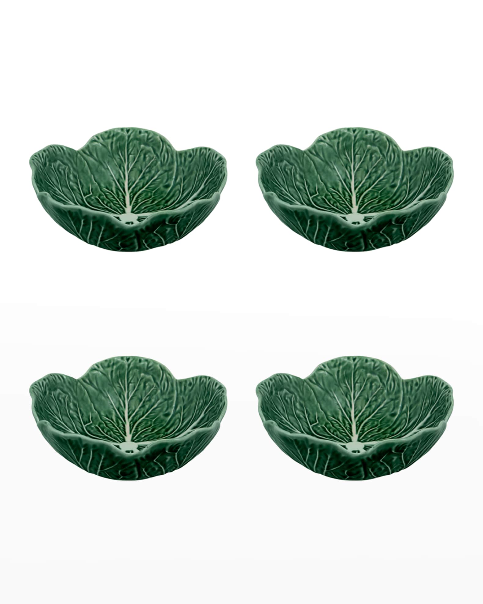 Bordallo Pinheiro Cabbage 16-Piece Dinnerware Set, Green | Neiman Marcus
