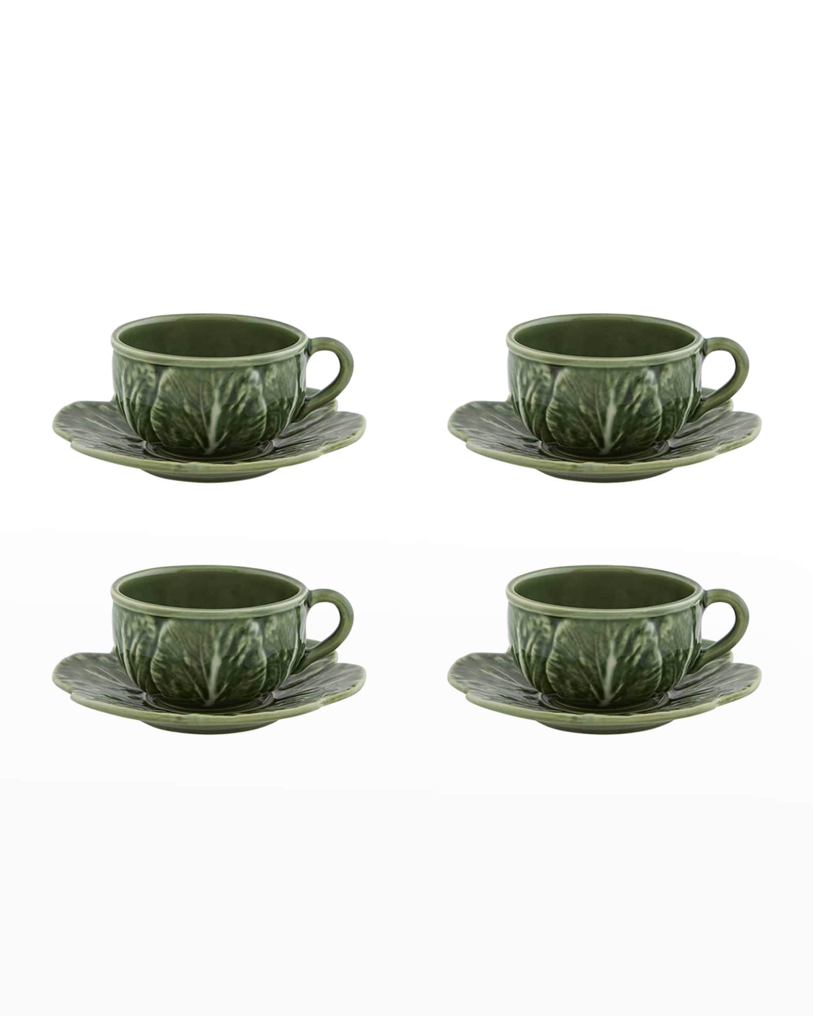 Bordallo Pinheiro Cabbage 20-Piece Dinnerware Set, Green | Neiman Marcus