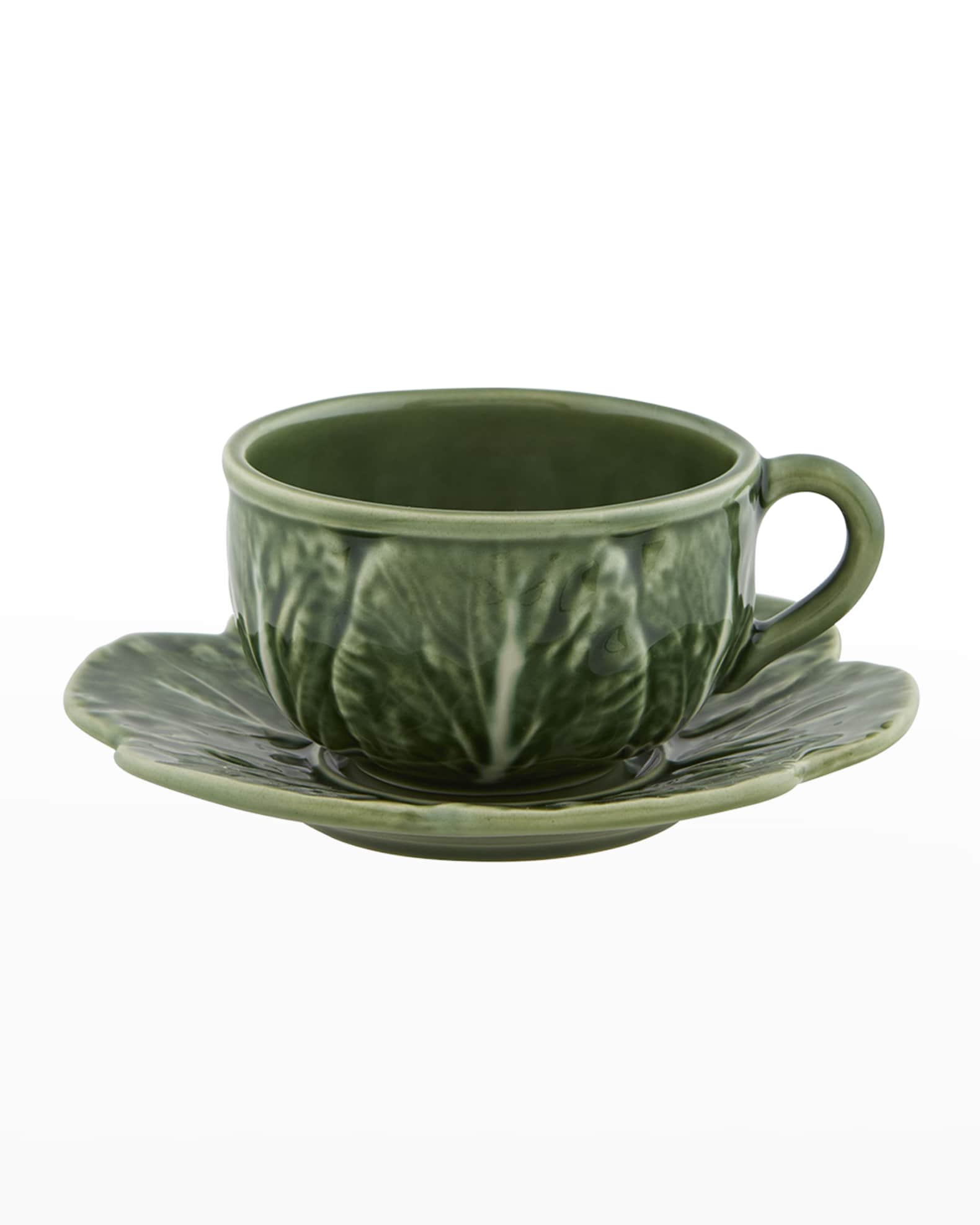 Bordallo Pinheiro Cabbage 5-Piece Dinnerware Set, Green | Neiman Marcus