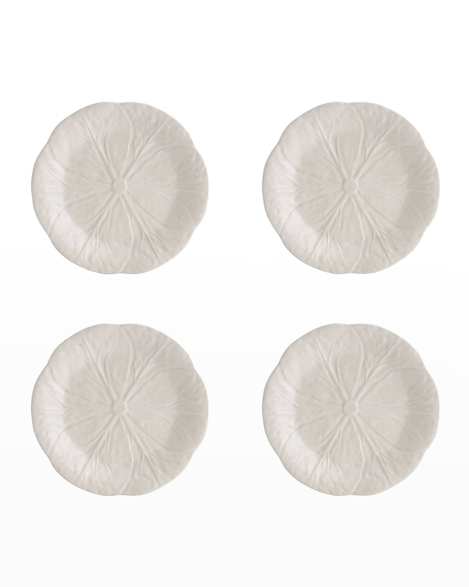 Bordallo Pinheiro Cabbage Dessert Plates, Beige - Set of 4 | Neiman Marcus