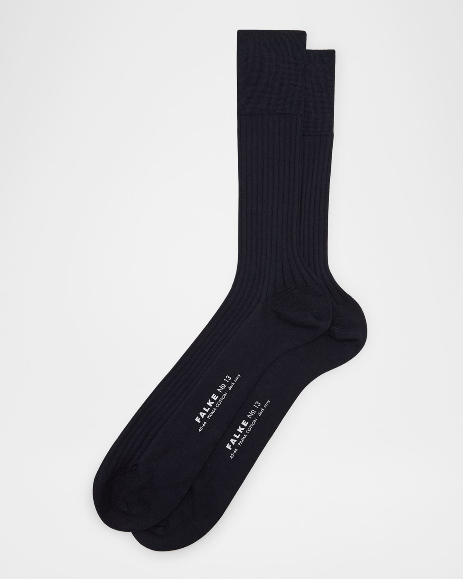 Falke Men's No. 13 Egyptian Piuma Cotton Rib Crew Socks | Neiman Marcus
