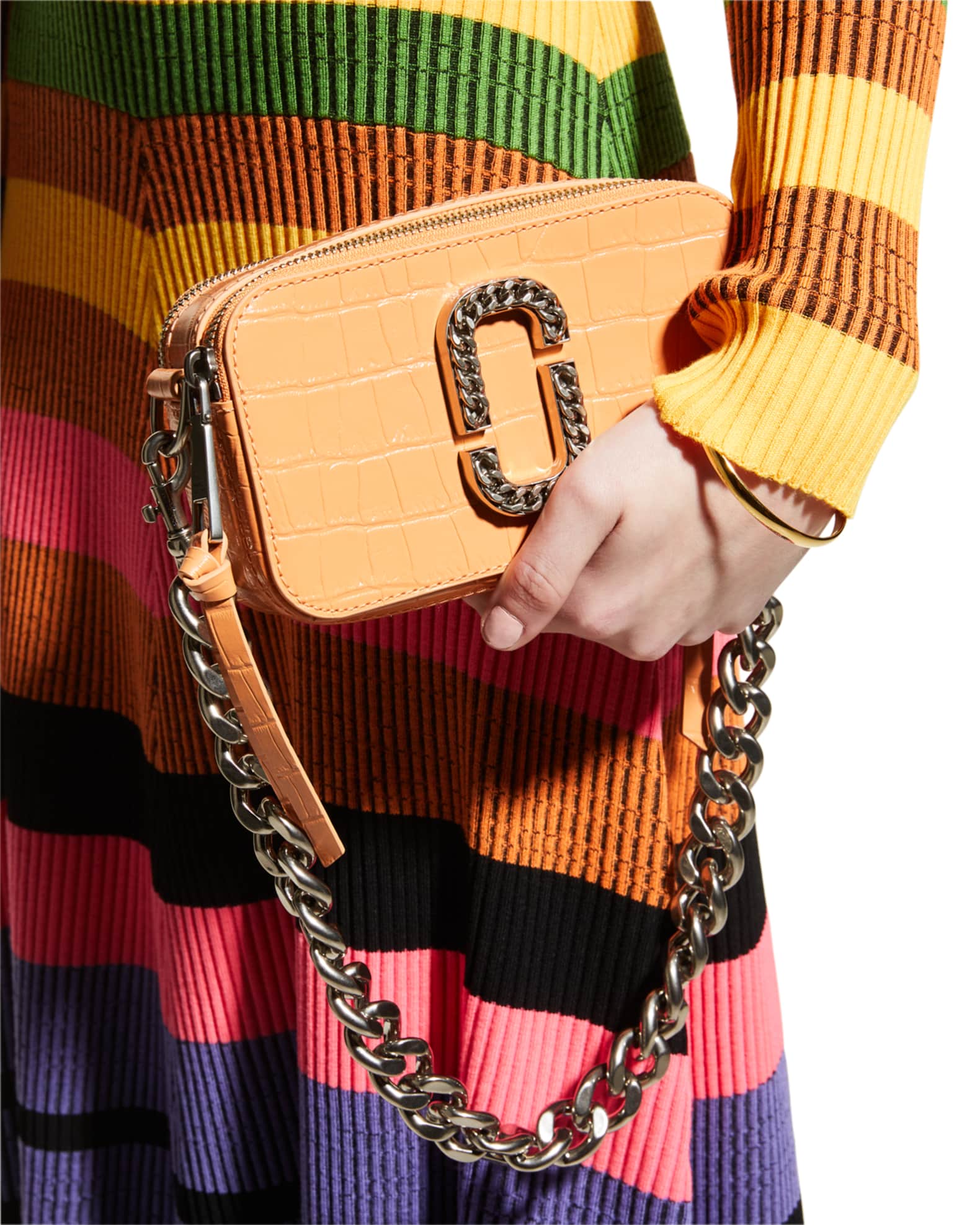 Marc Jacobs The Croc-Embossed Snapshot | Neiman Marcus