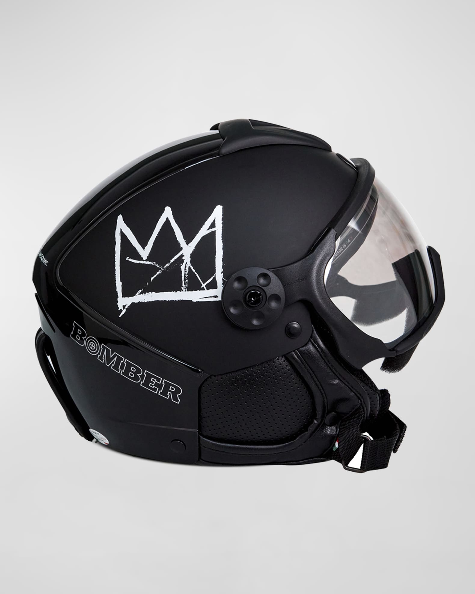 Bomber Ski Basquiat Black Crown Helmet | Neiman Marcus