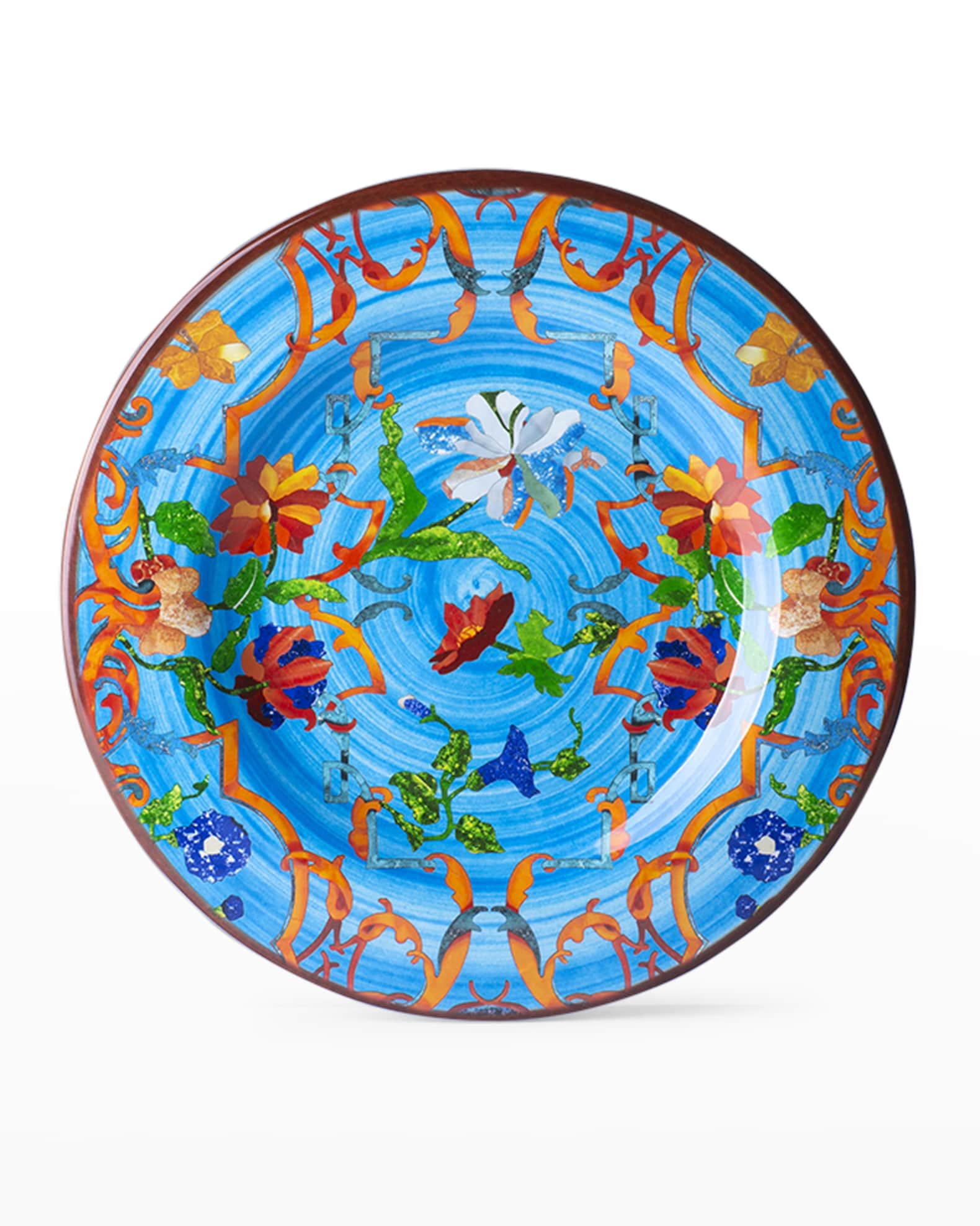 Mario Luca Giusti Pancale Turquoise Salad & Dessert Plate | Neiman Marcus