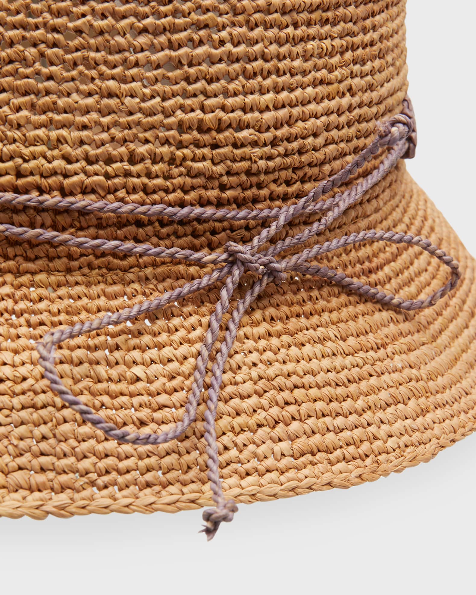 Helen Kaminski Rosie Packable Raffia Bucket Hat | Neiman Marcus