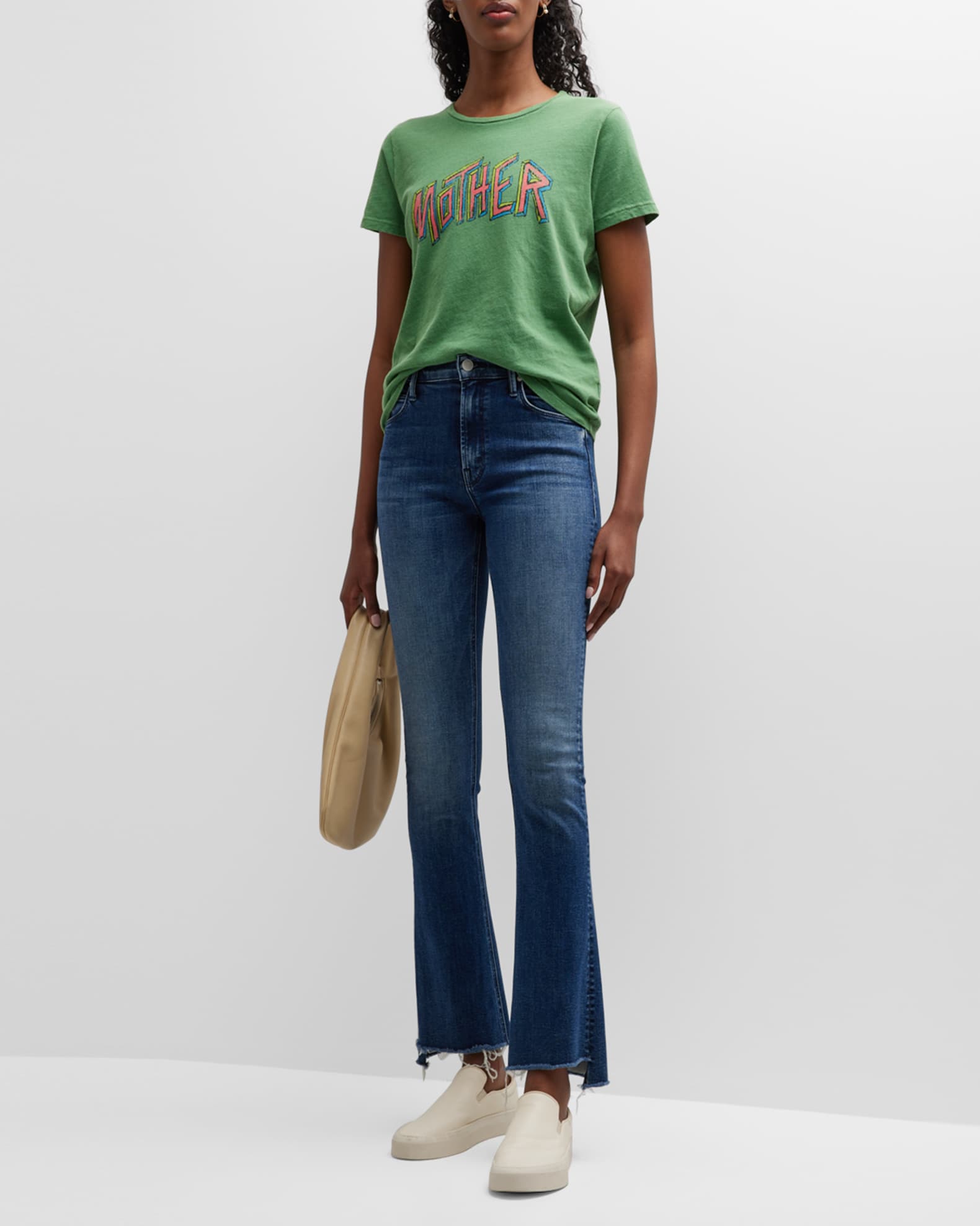 MOTHER The Itty Bitty Goodie Goodie Graphic Print Tee | Neiman Marcus