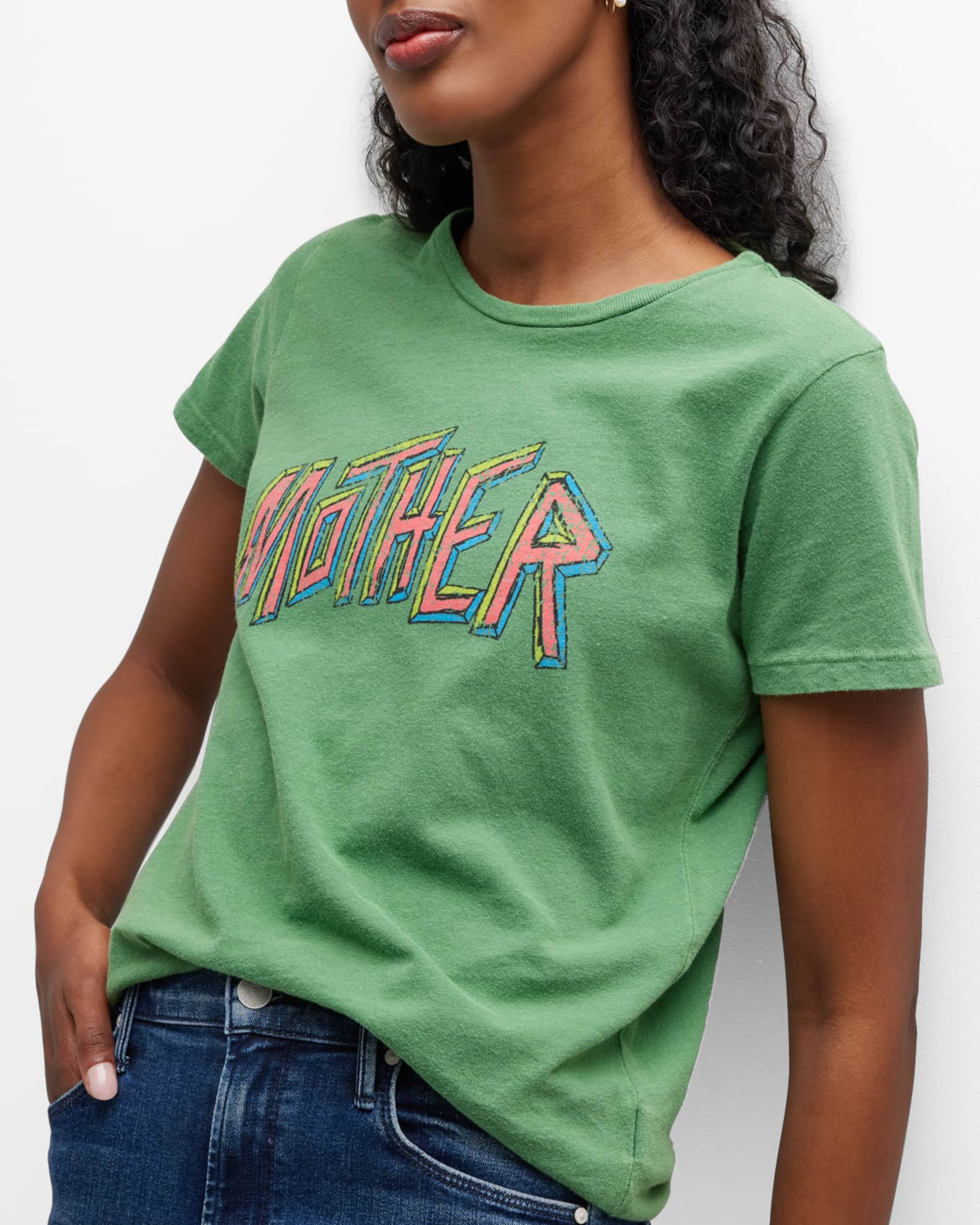 MOTHER The Itty Bitty Goodie Goodie Graphic Print Tee | Neiman Marcus