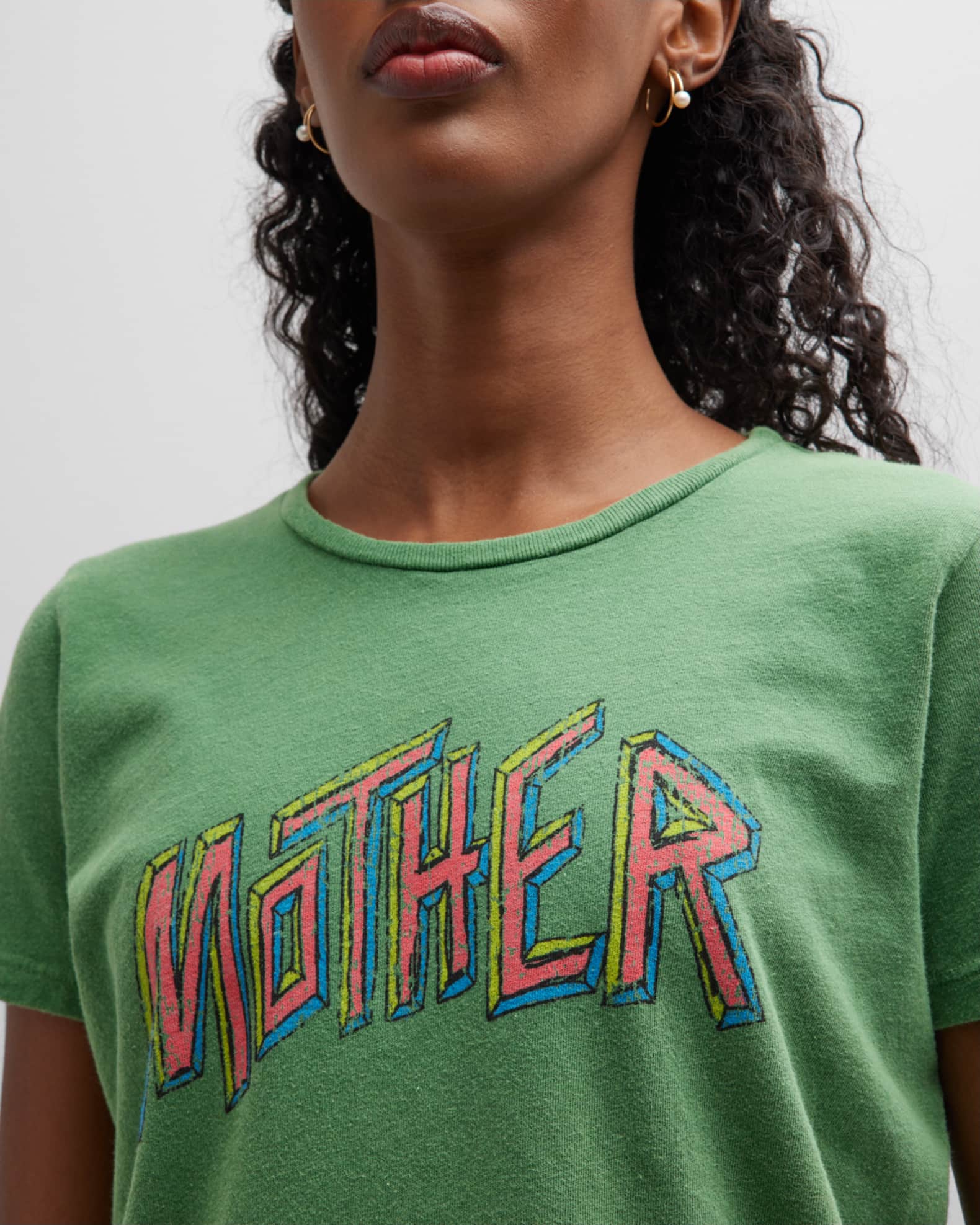 MOTHER The Itty Bitty Goodie Goodie Graphic Print Tee | Neiman Marcus