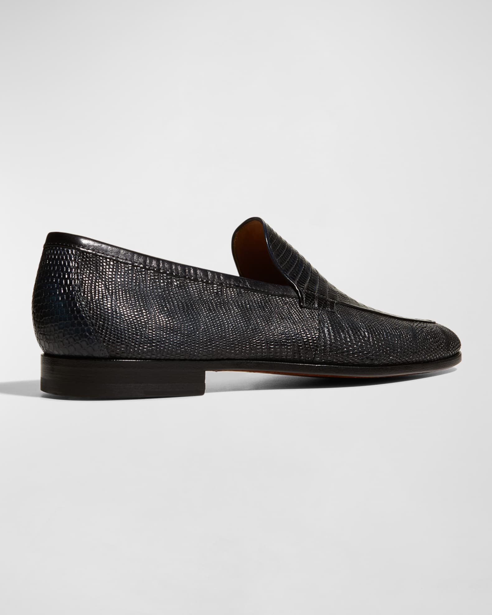Magnanni Men's Lizard Loafers | Neiman Marcus