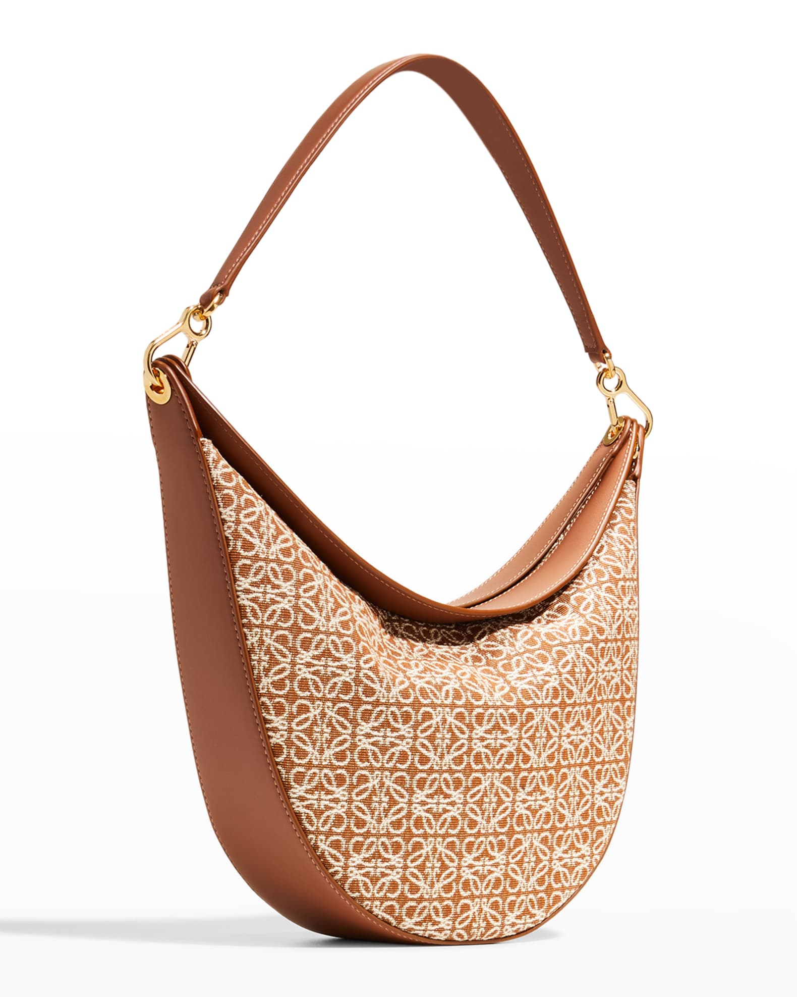 Loewe Luna Anagram Shoulder Bag | Neiman Marcus