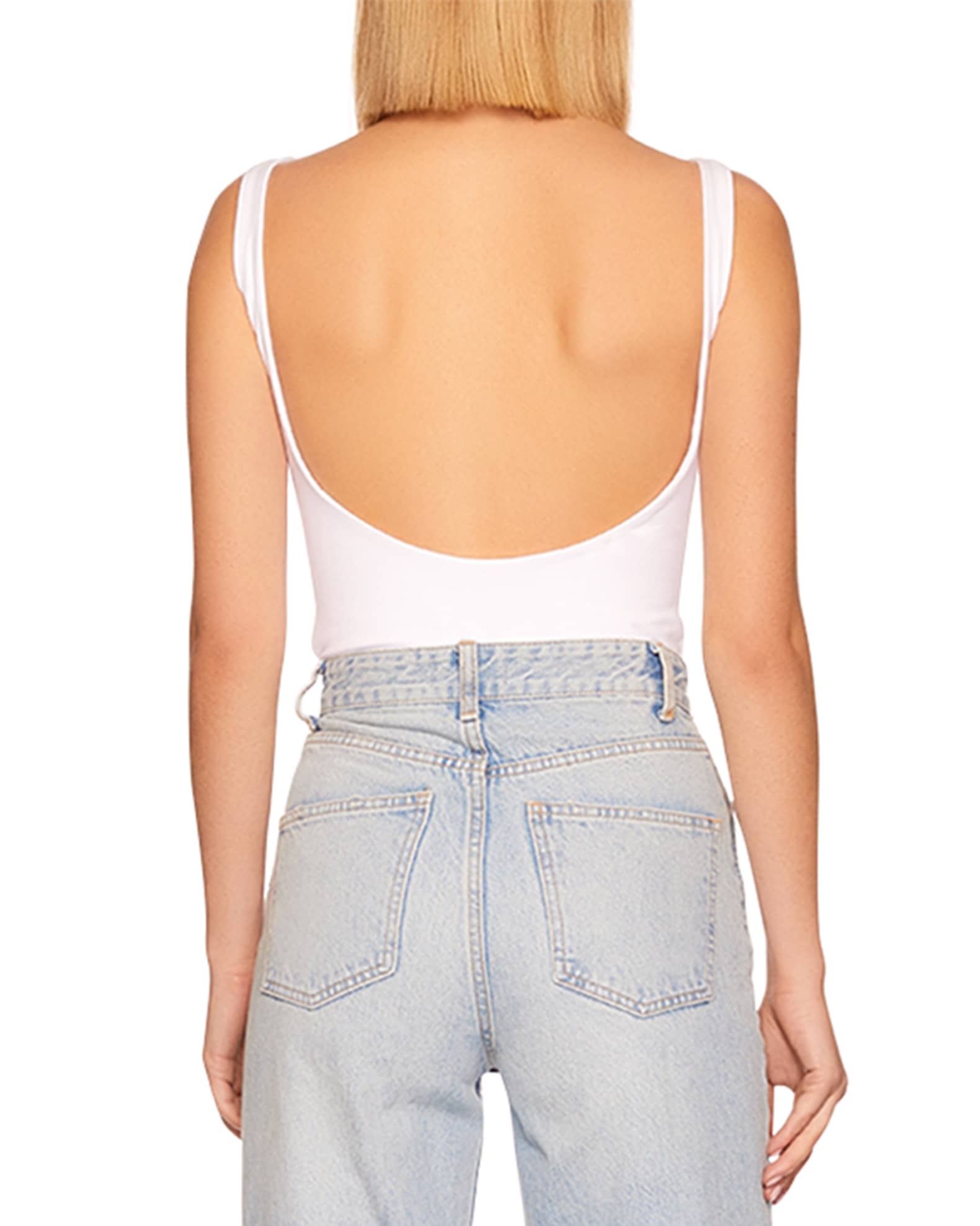 Susana Monaco Low-Back Tank Bodysuit | Neiman Marcus
