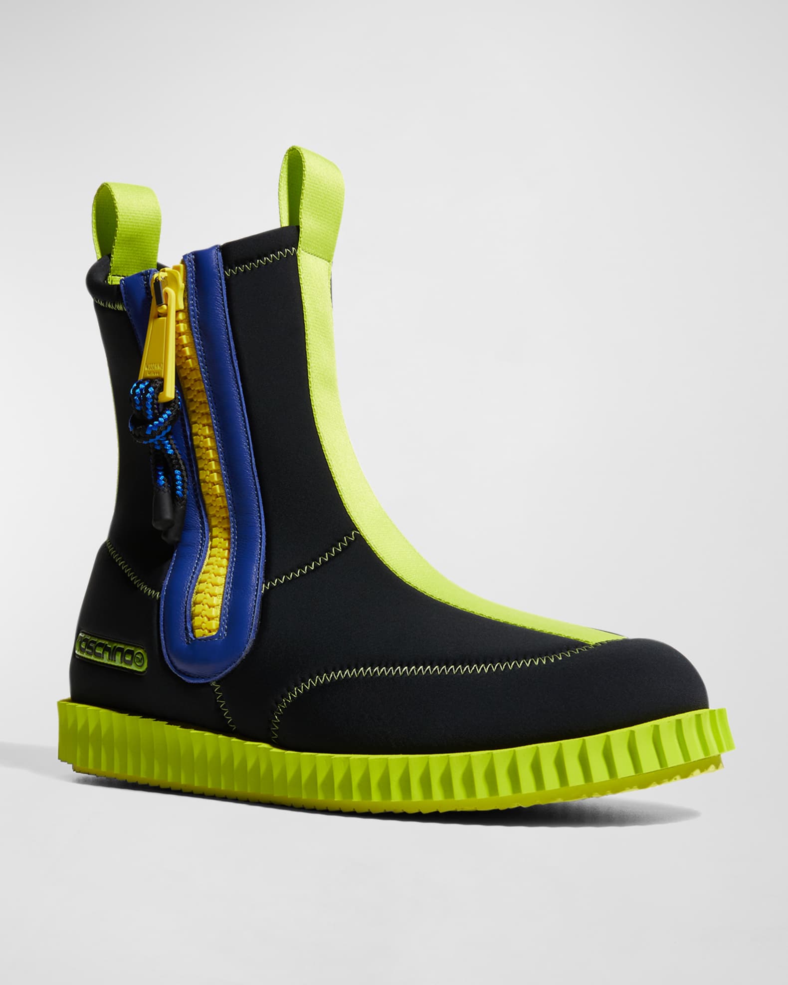 Moschino Men's Neoprene Surfer Boots | Neiman Marcus