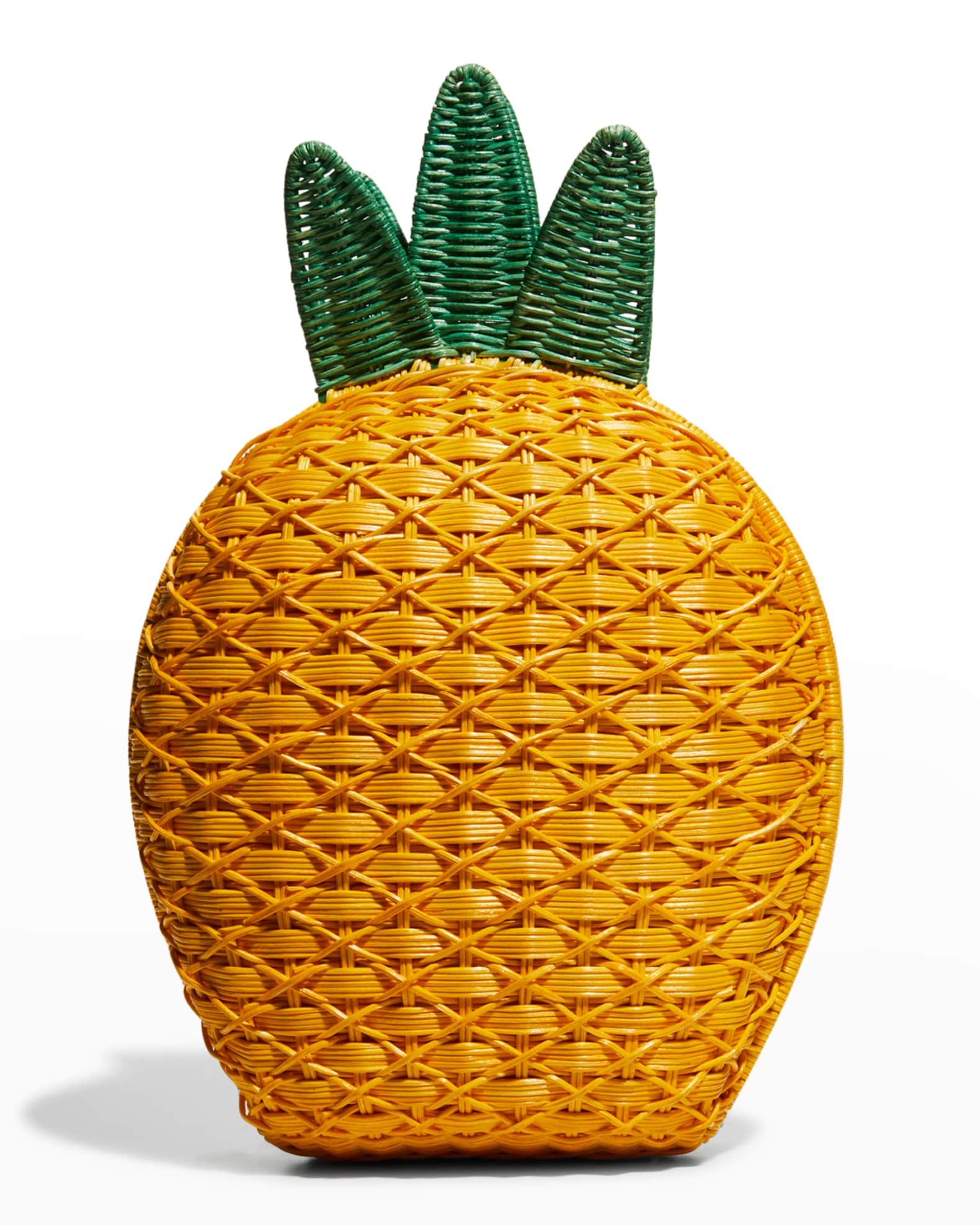 Serpui Sweet Pineapple Wicker Crossbody Bag | Neiman Marcus