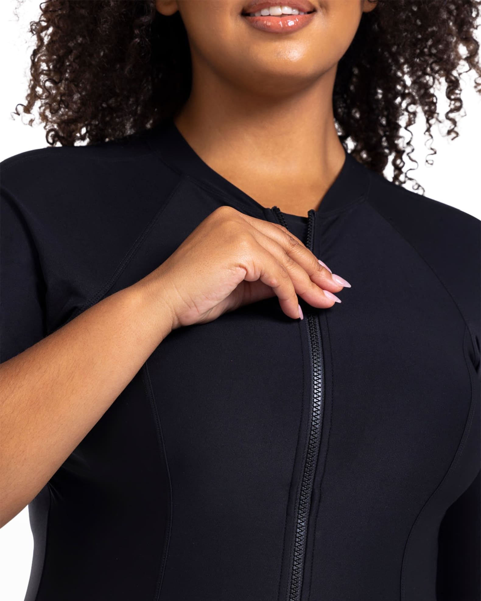 Artesands Seurat One-Piece Rashguard Swimsuit (C-DD Cup) | Neiman Marcus