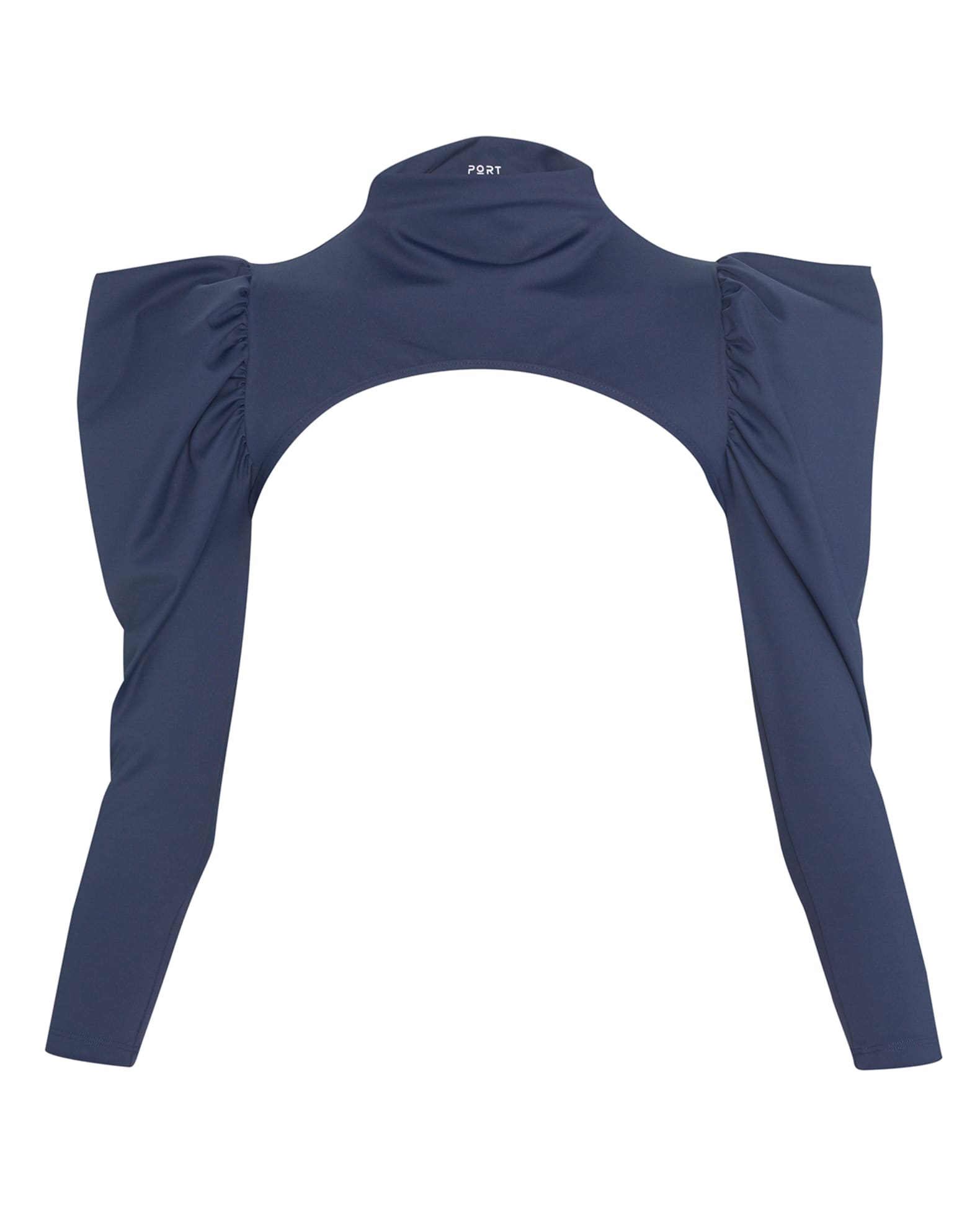Port de Bras Puff-Sleeve Shoulder-Piece Top | Neiman Marcus