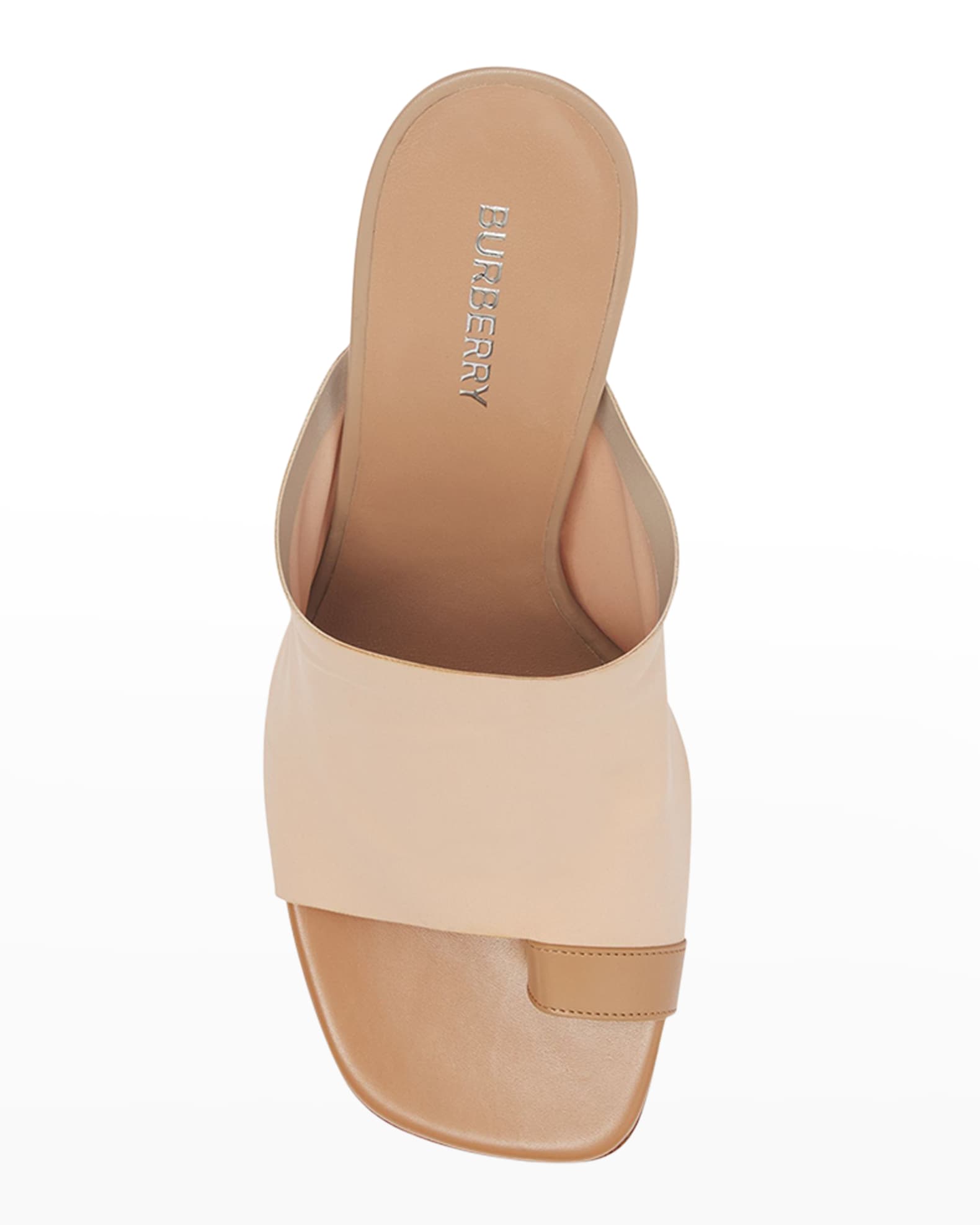 Burberry Tallia Stretch Toe-Ring Mule Sandals | Neiman Marcus