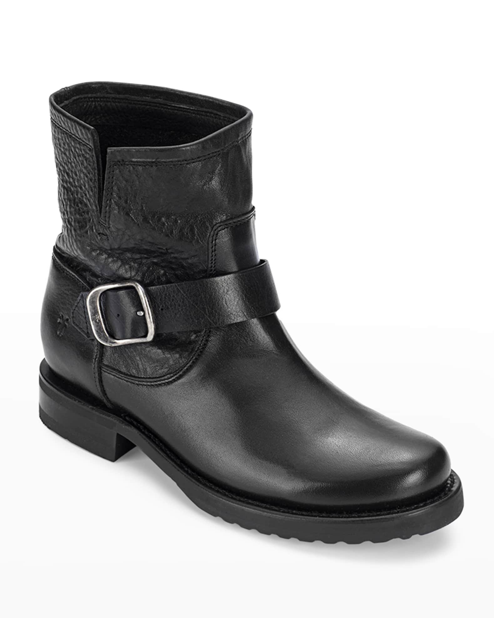 Frye Veronica Leather Booties | Neiman Marcus