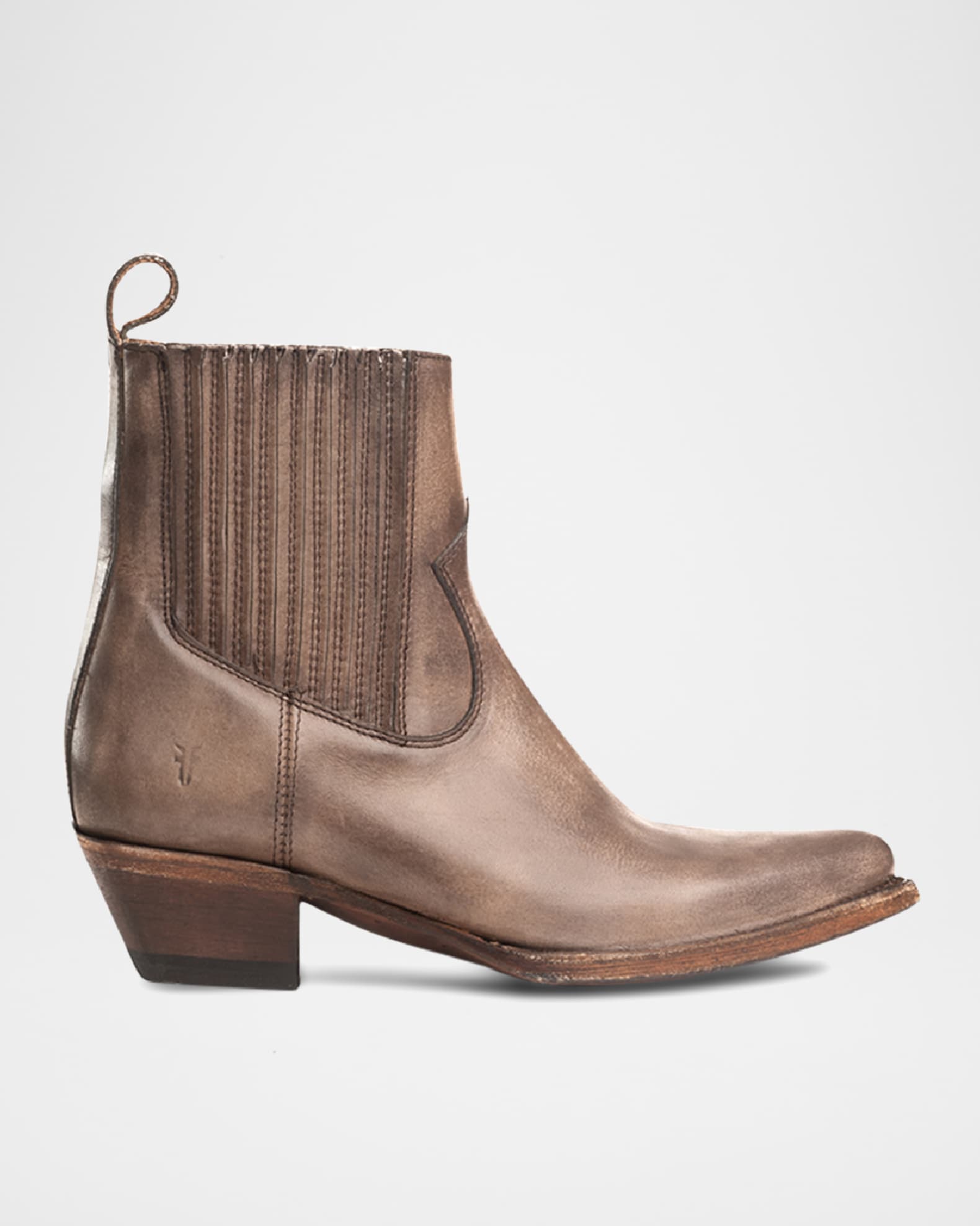 Frye Sacha Leather Western Chelsea Booties | Neiman Marcus