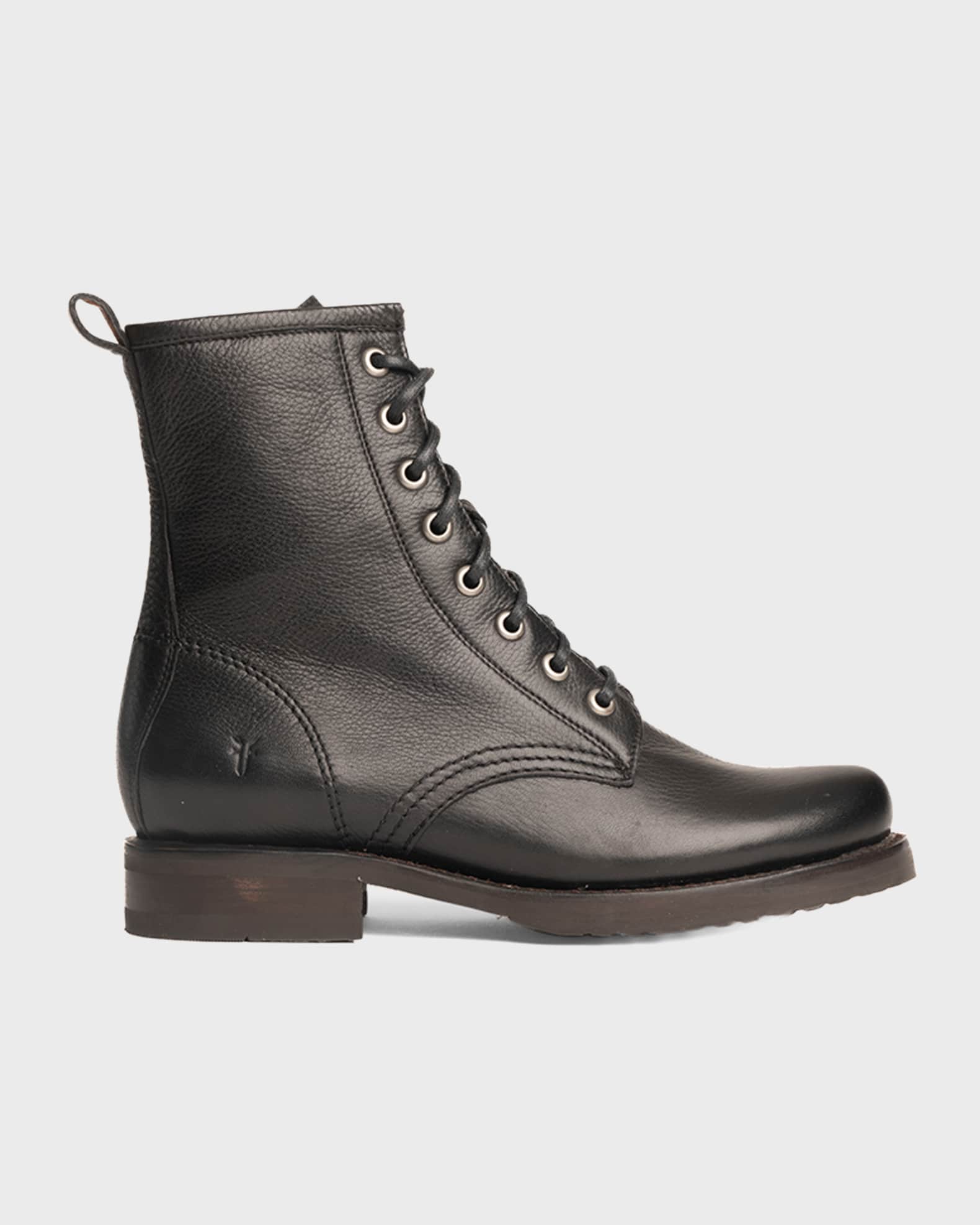 Frye Veronica Leather Combat Booties | Neiman Marcus