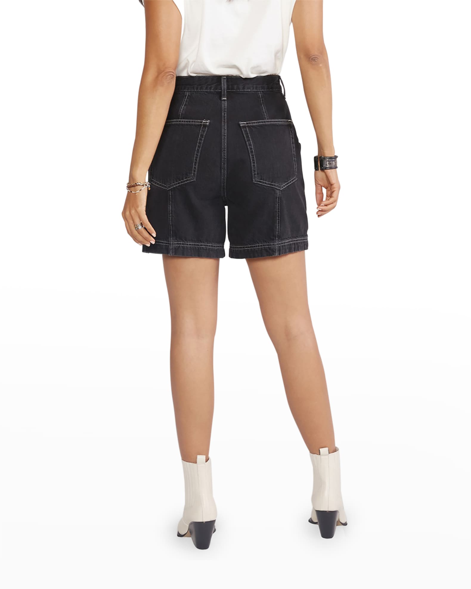 ETICA Elia High Rise Utility Shorts | Neiman Marcus
