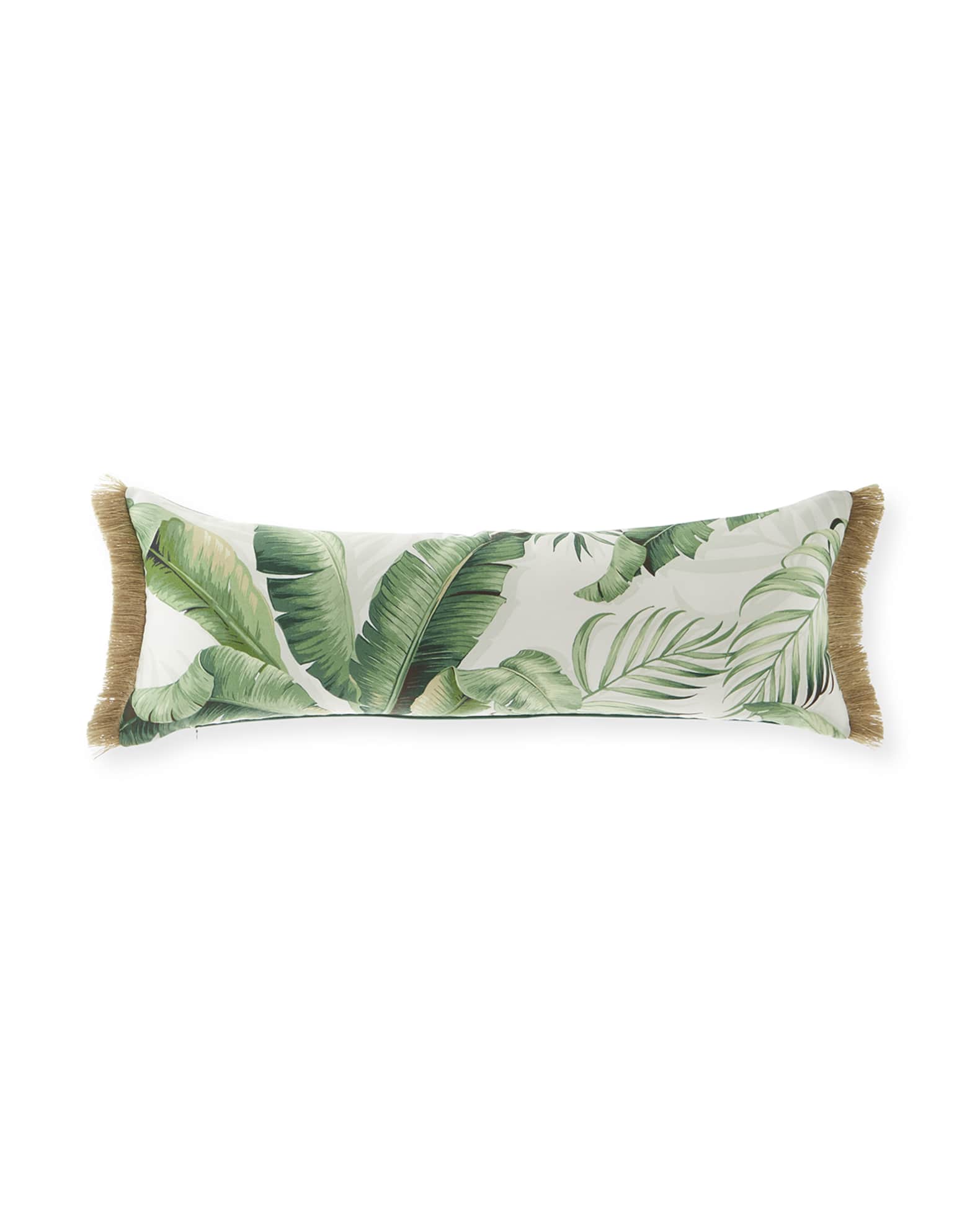 Eastern Accents Abaca Fringe Decorative Pillow In Cloud | Neiman Marcus