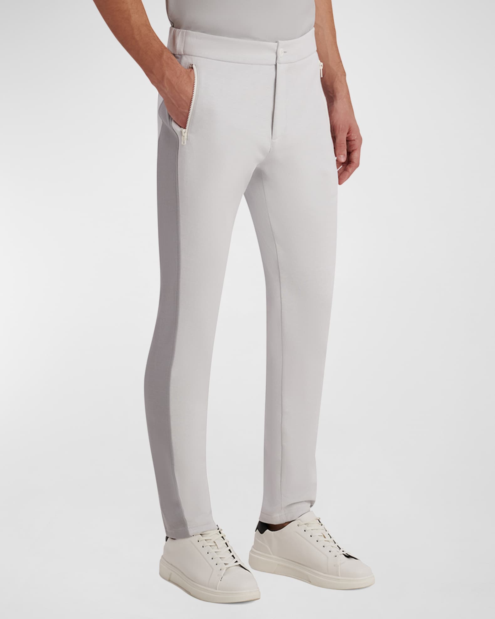 Bugatchi Men's Comfort Jogger Pants with Contrast Side | Neiman Marcus