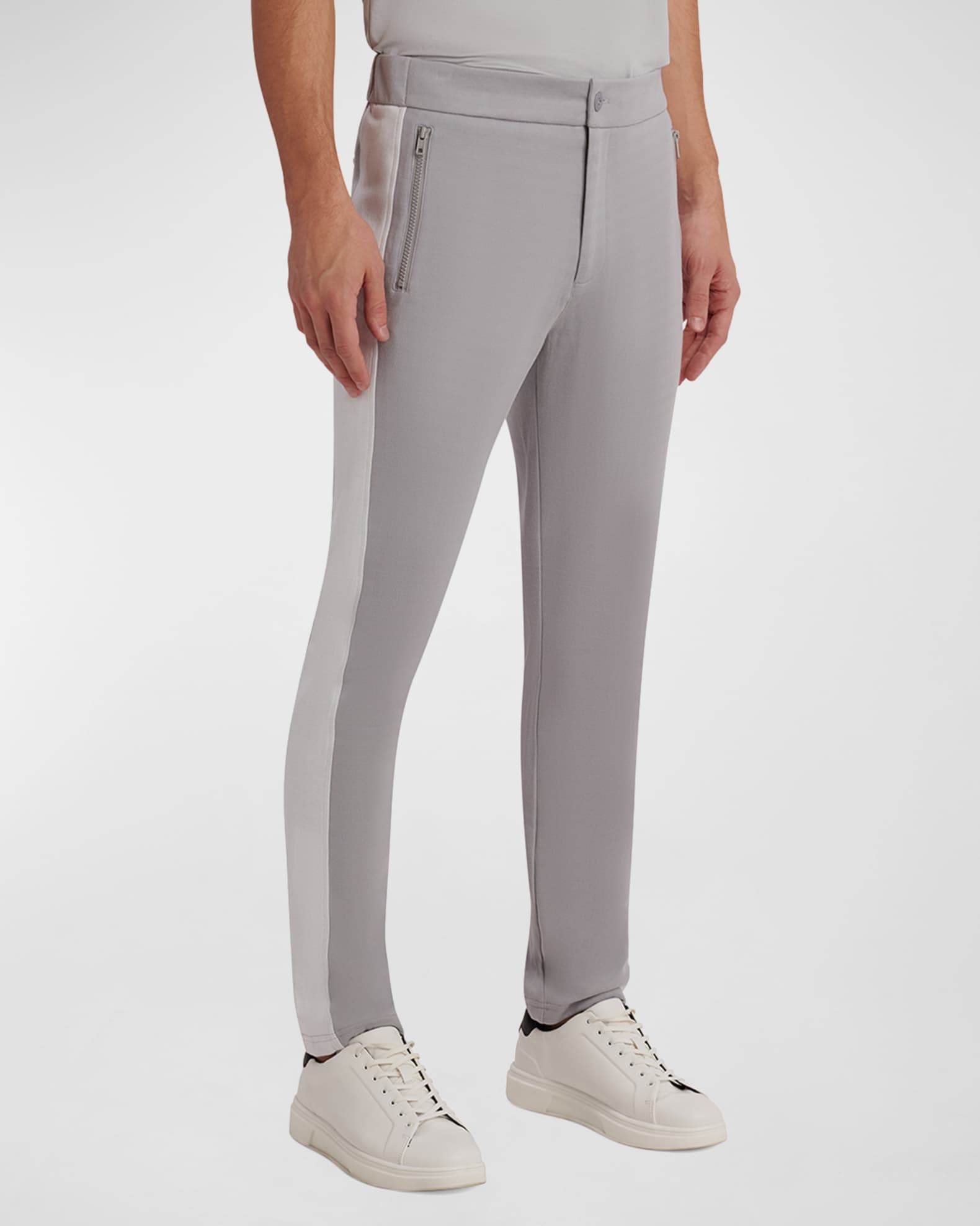 Bugatchi Men's Comfort Jogger Pants with Contrast Side | Neiman Marcus
