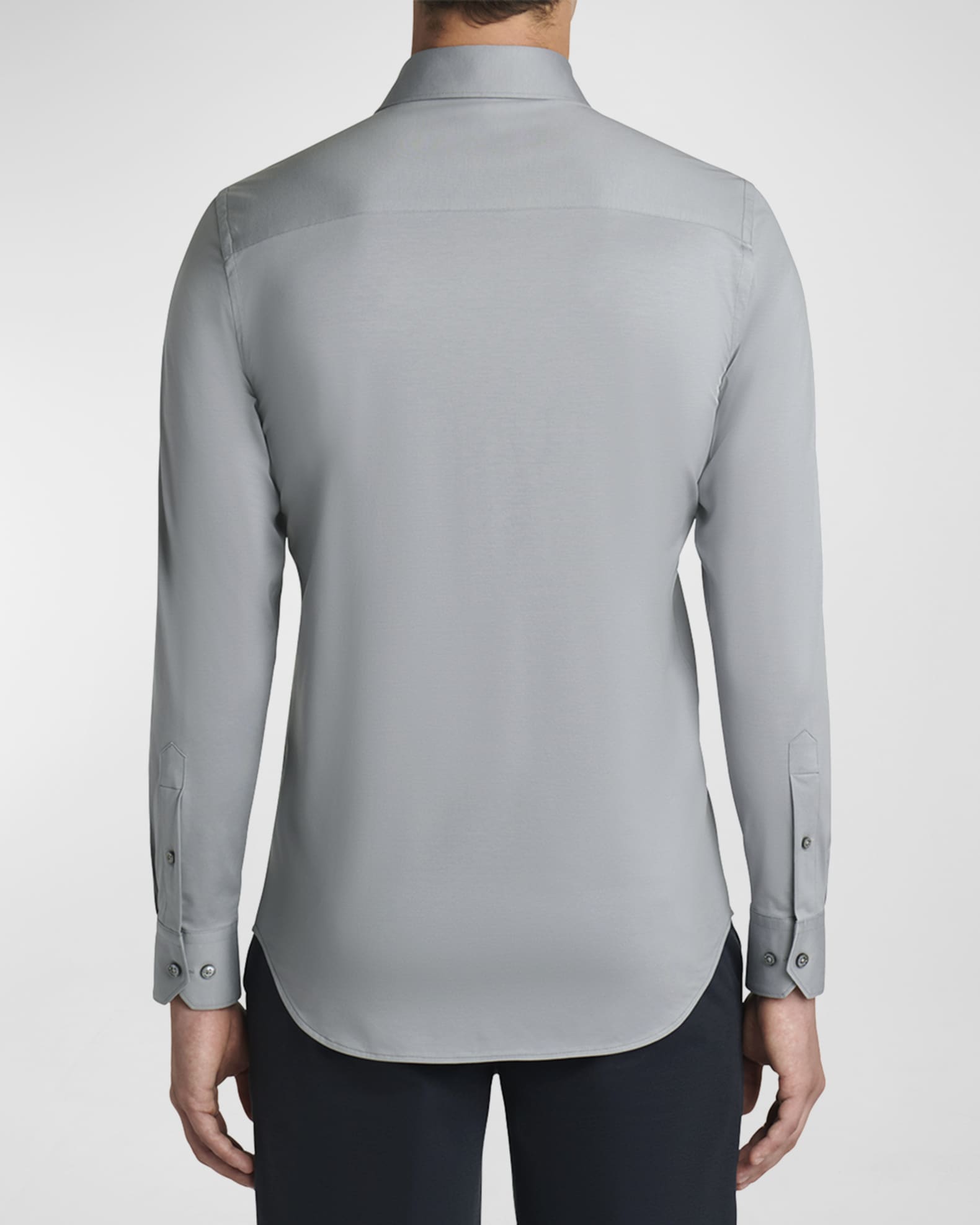Bugatchi Men's Ooohcotton Tech Solid Sport Shirt | Neiman Marcus