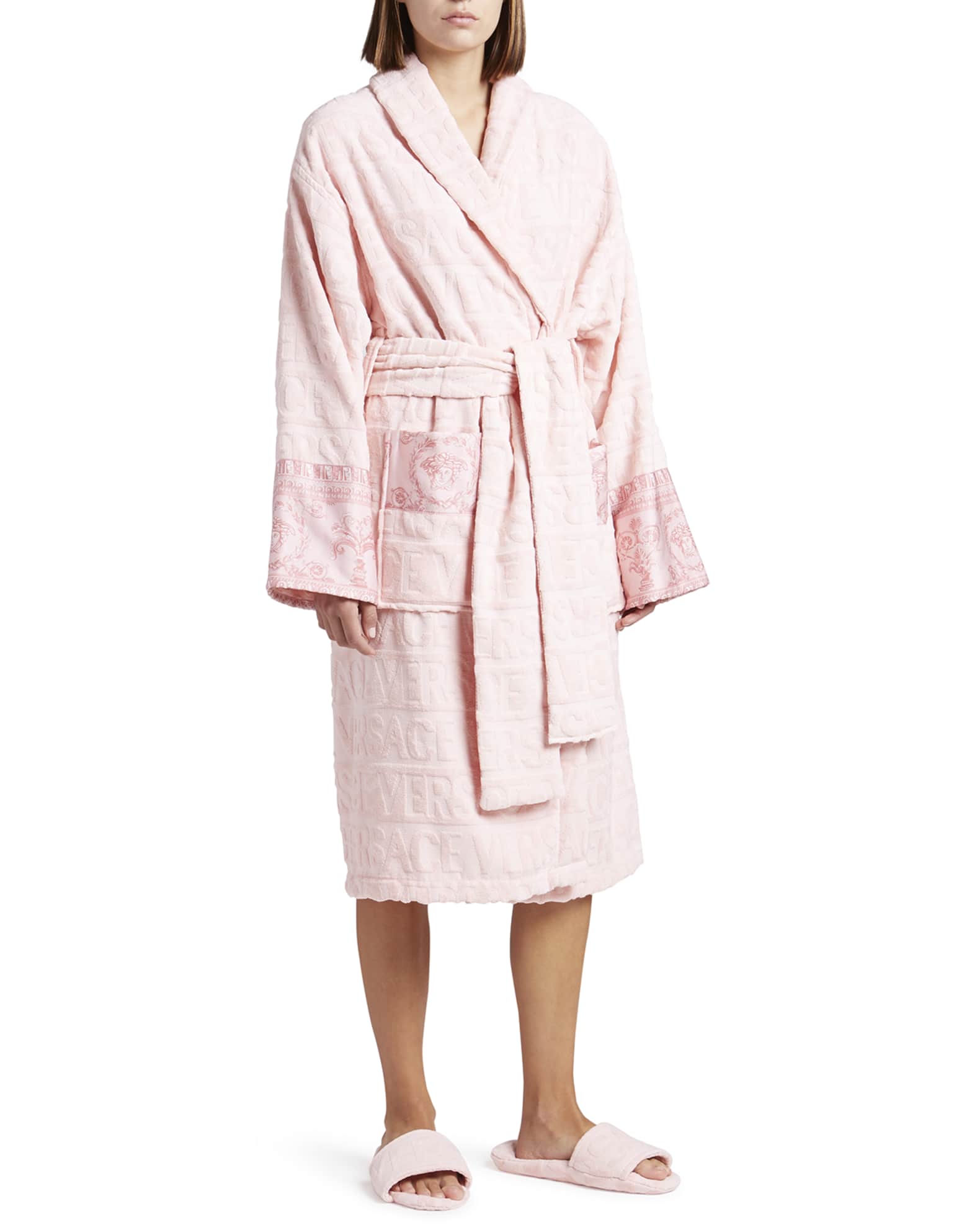 Versace Versace All-Over Barocco Cotton Robe | Neiman Marcus