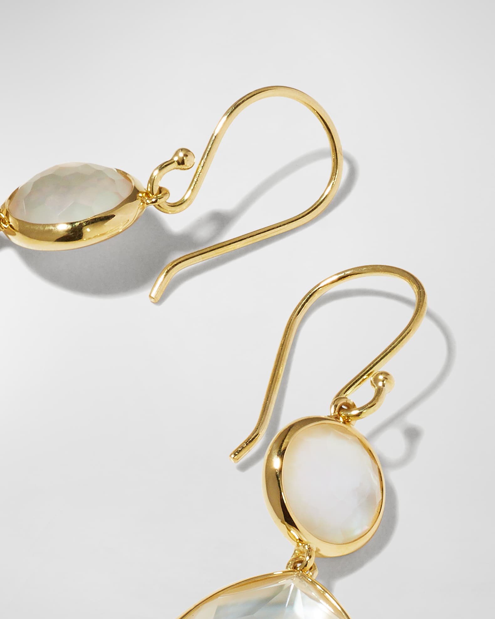 Rock Candy Snowman Teardrop Earrings in 18K Gold | Neiman Marcus