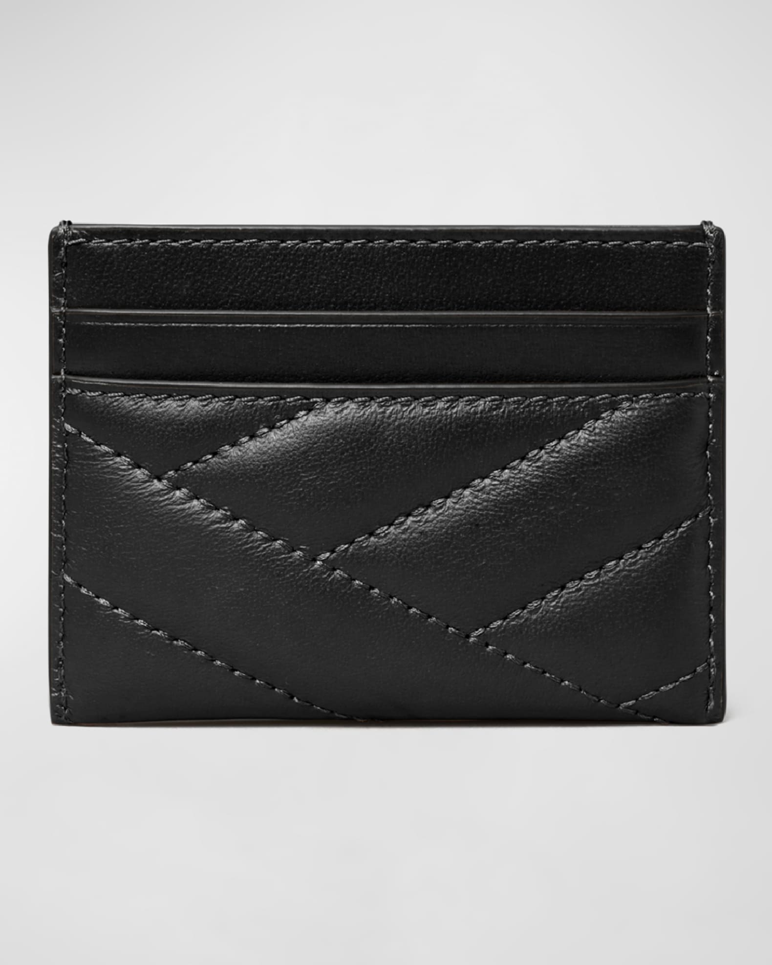 Tory Burch Kira Chevron-Quilted Card Case | Neiman Marcus
