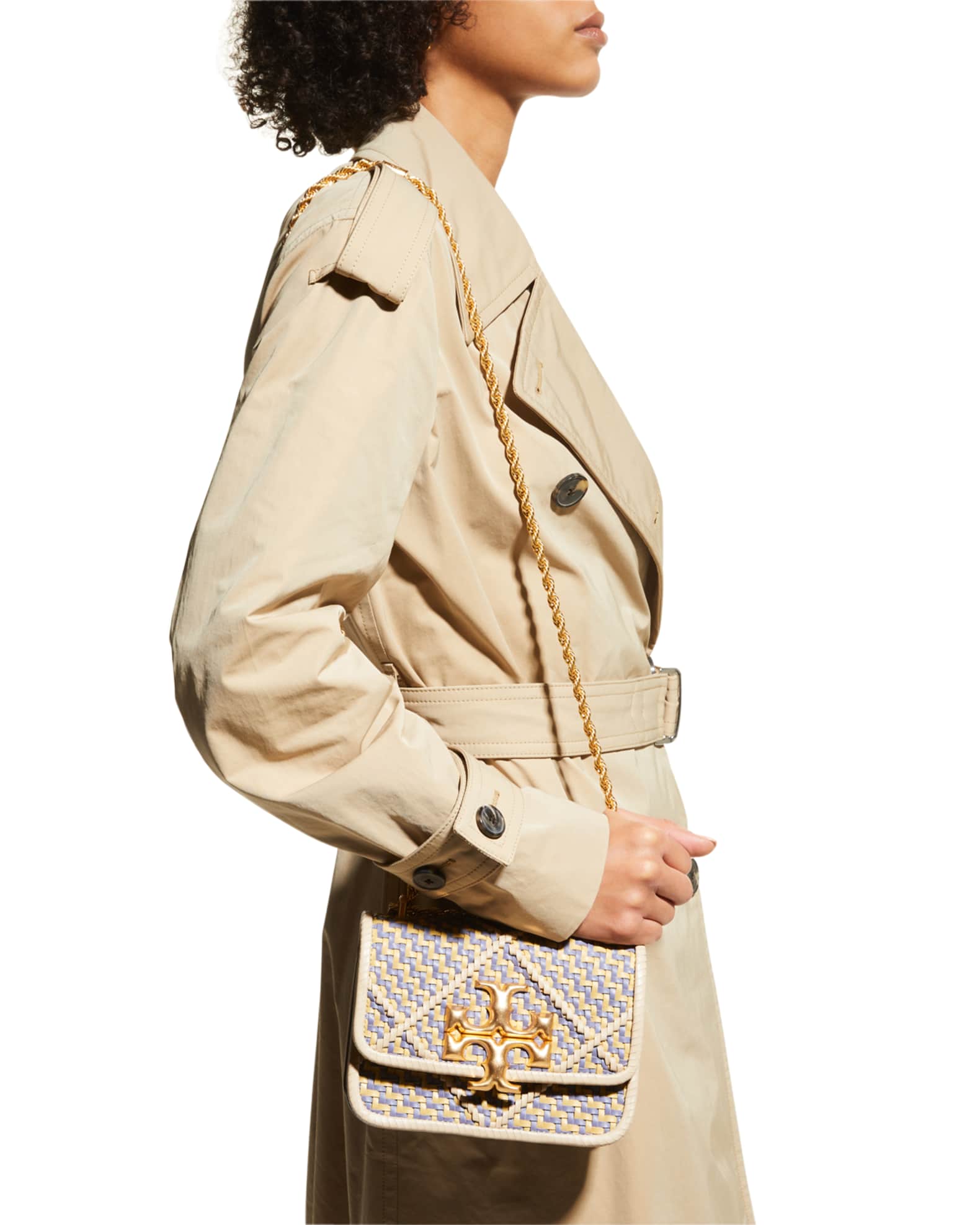 Tory Burch Eleanor Small Diamond Woven Convertible Shoulder Bag ...