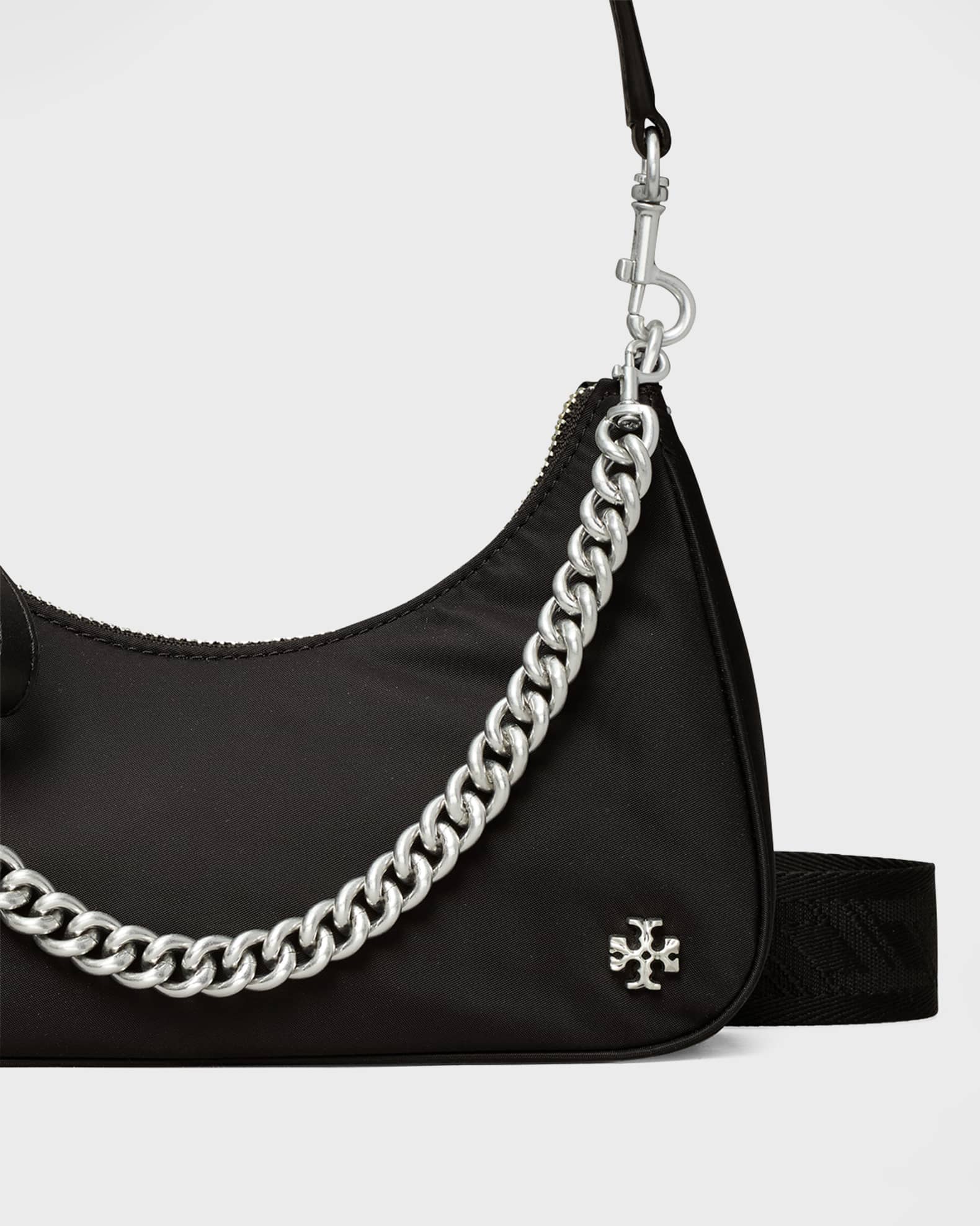 Tory Burch 151 Mercer Patent Small Crescent Bag | Neiman Marcus