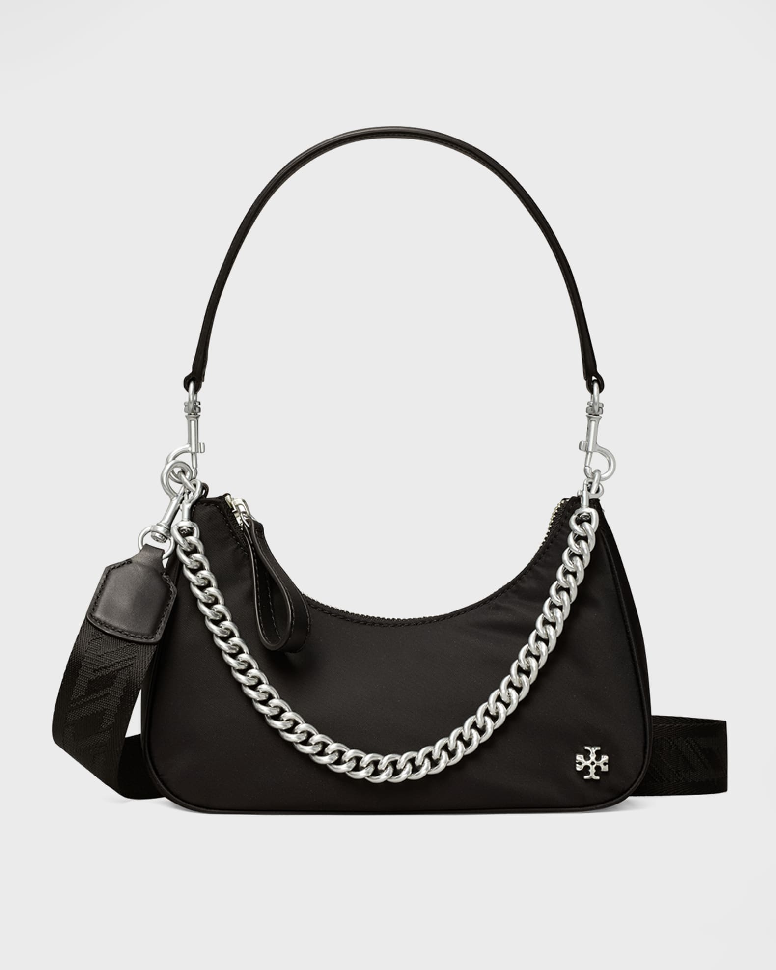 Tory Burch 151 Mercer Patent Small Crescent Bag | Neiman Marcus