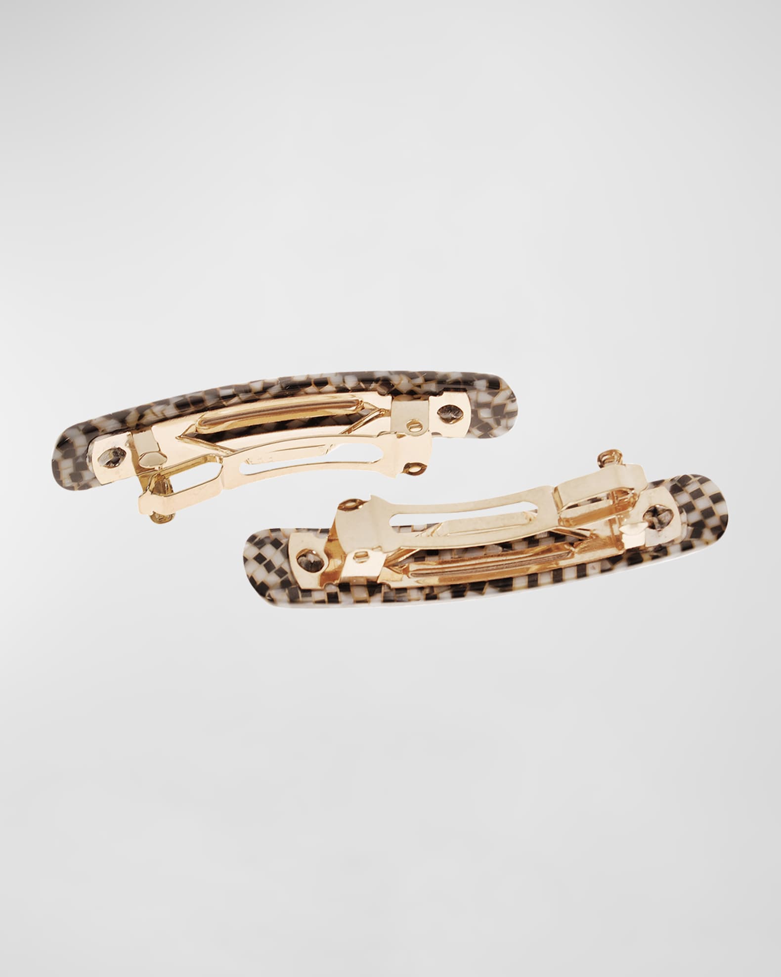 France Luxe Mini Classic Rectangle Barrettes, Set of 2 | Neiman Marcus