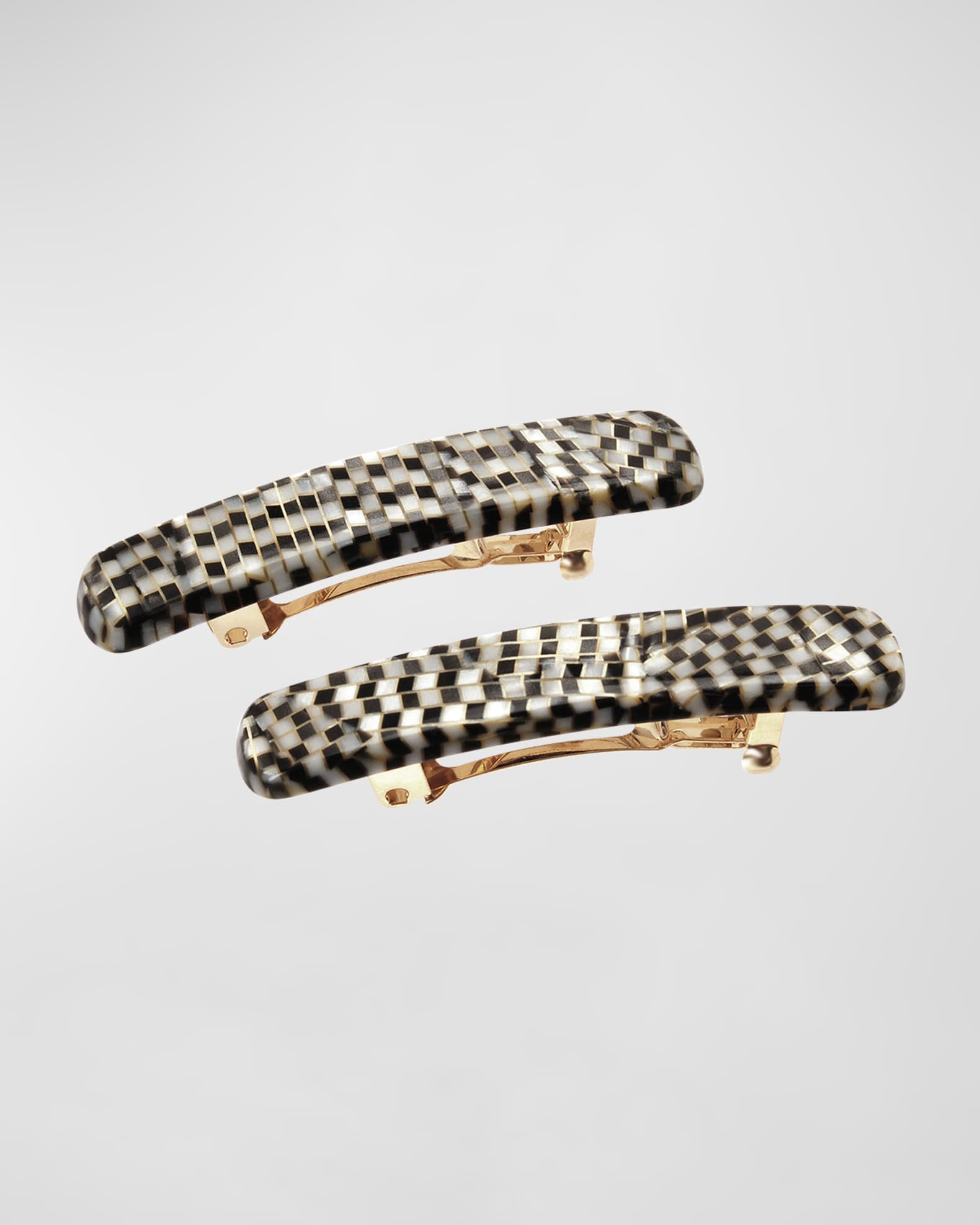 France Luxe Mini Classic Rectangle Barrettes, Set of 2 | Neiman Marcus