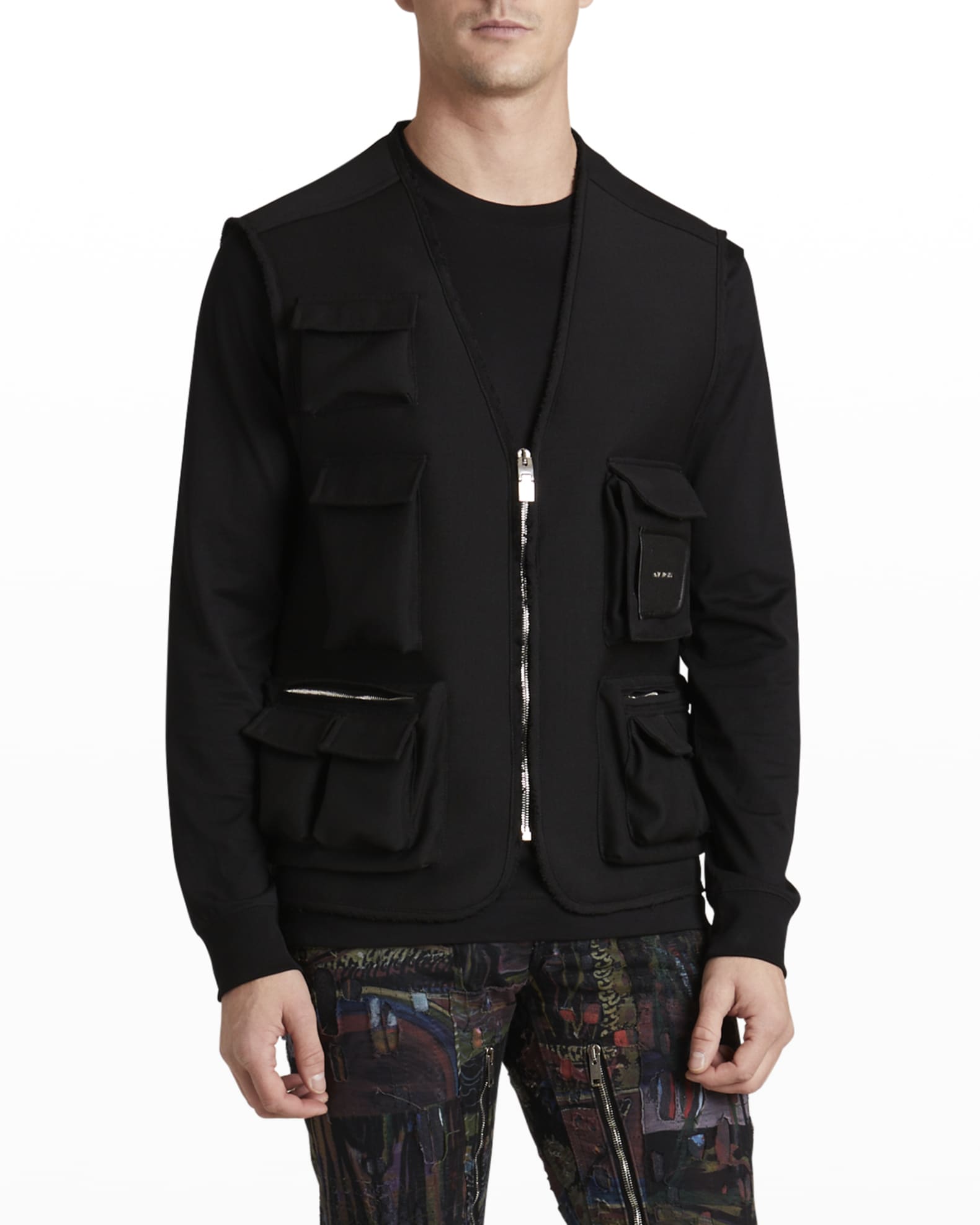 Givenchy Men's Multi-Pocket Cargo Vest | Neiman Marcus