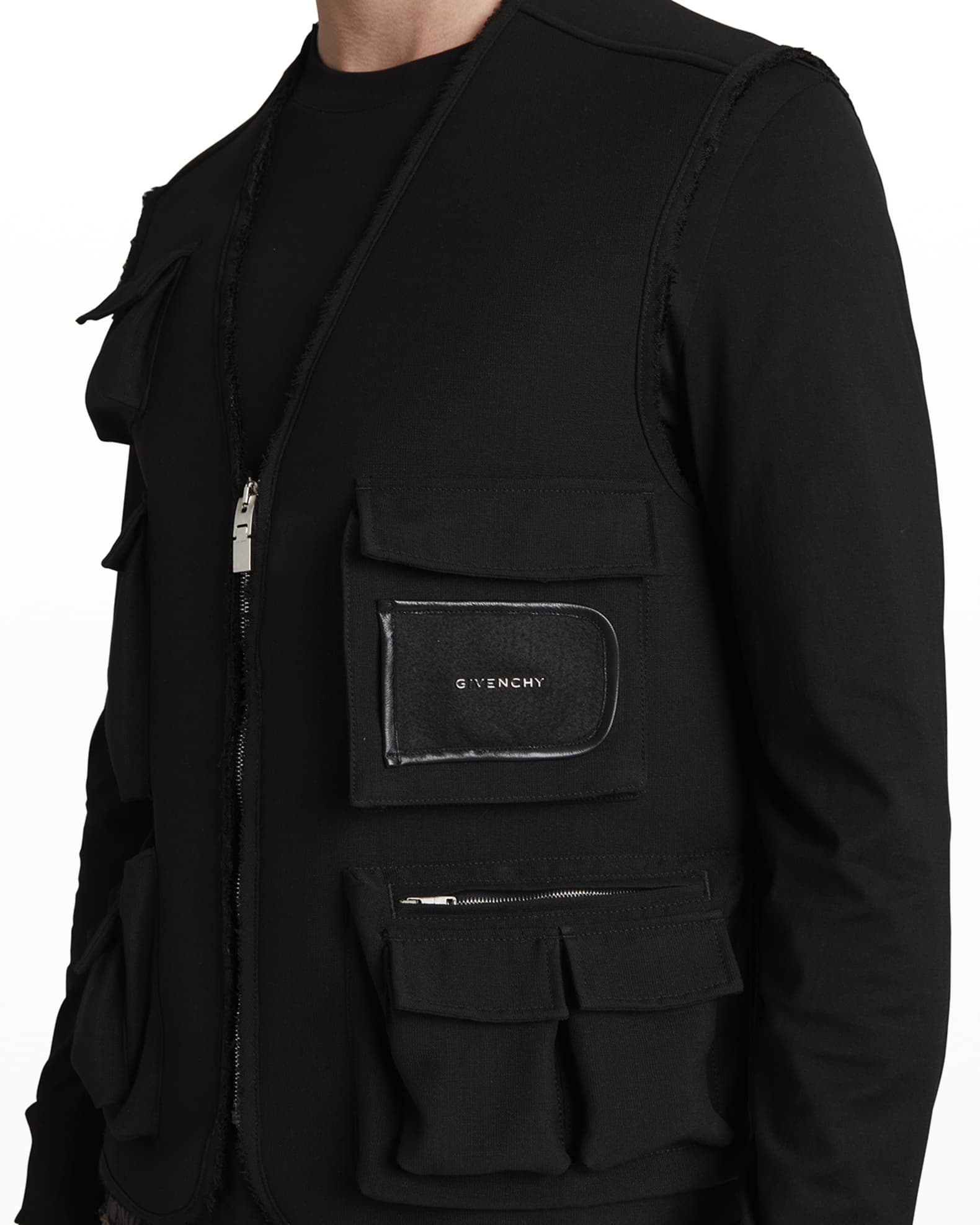 Givenchy Men's Multi-Pocket Cargo Vest | Neiman Marcus