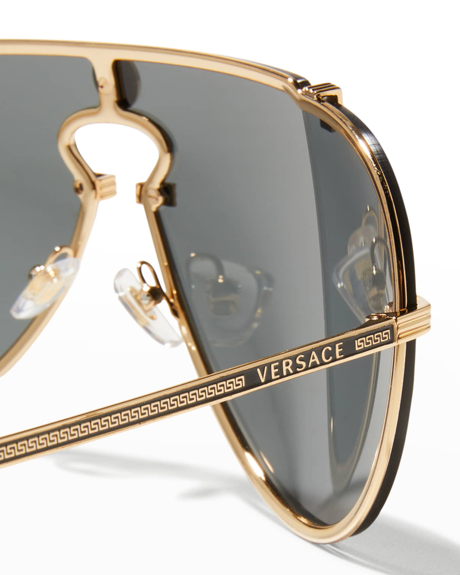 Versace Medusa Metal Aviator Sunglasses | Neiman Marcus