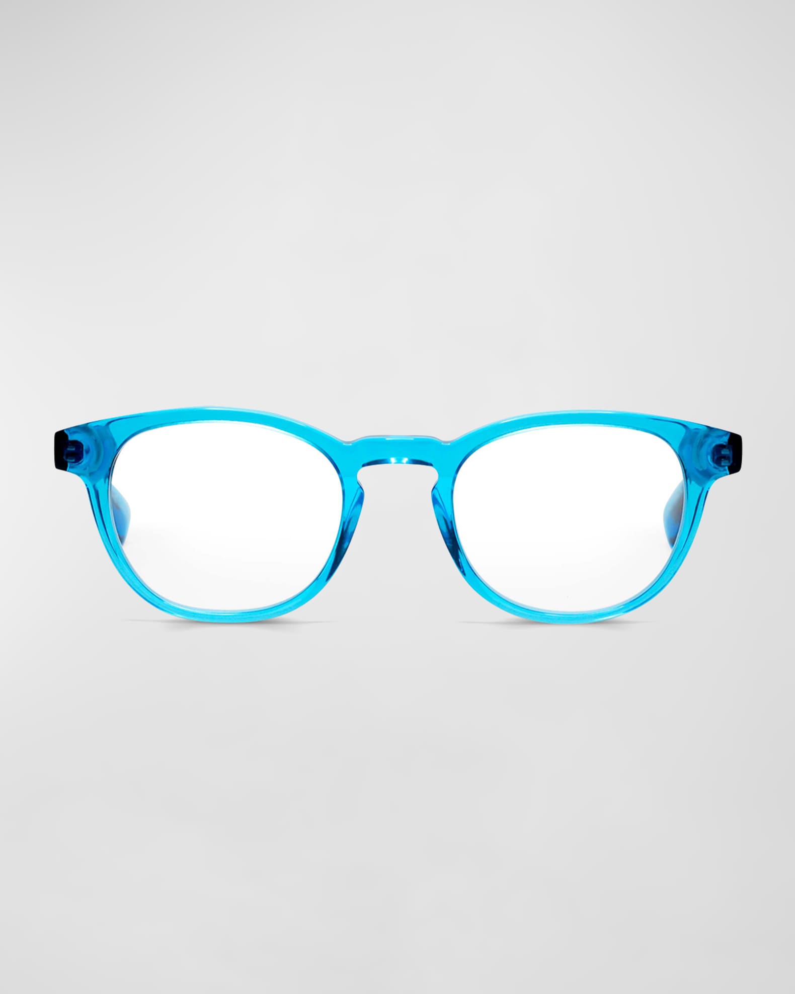 Eyebobs Blue Light Blocking Round Acetate Optical Glasses | Neiman Marcus