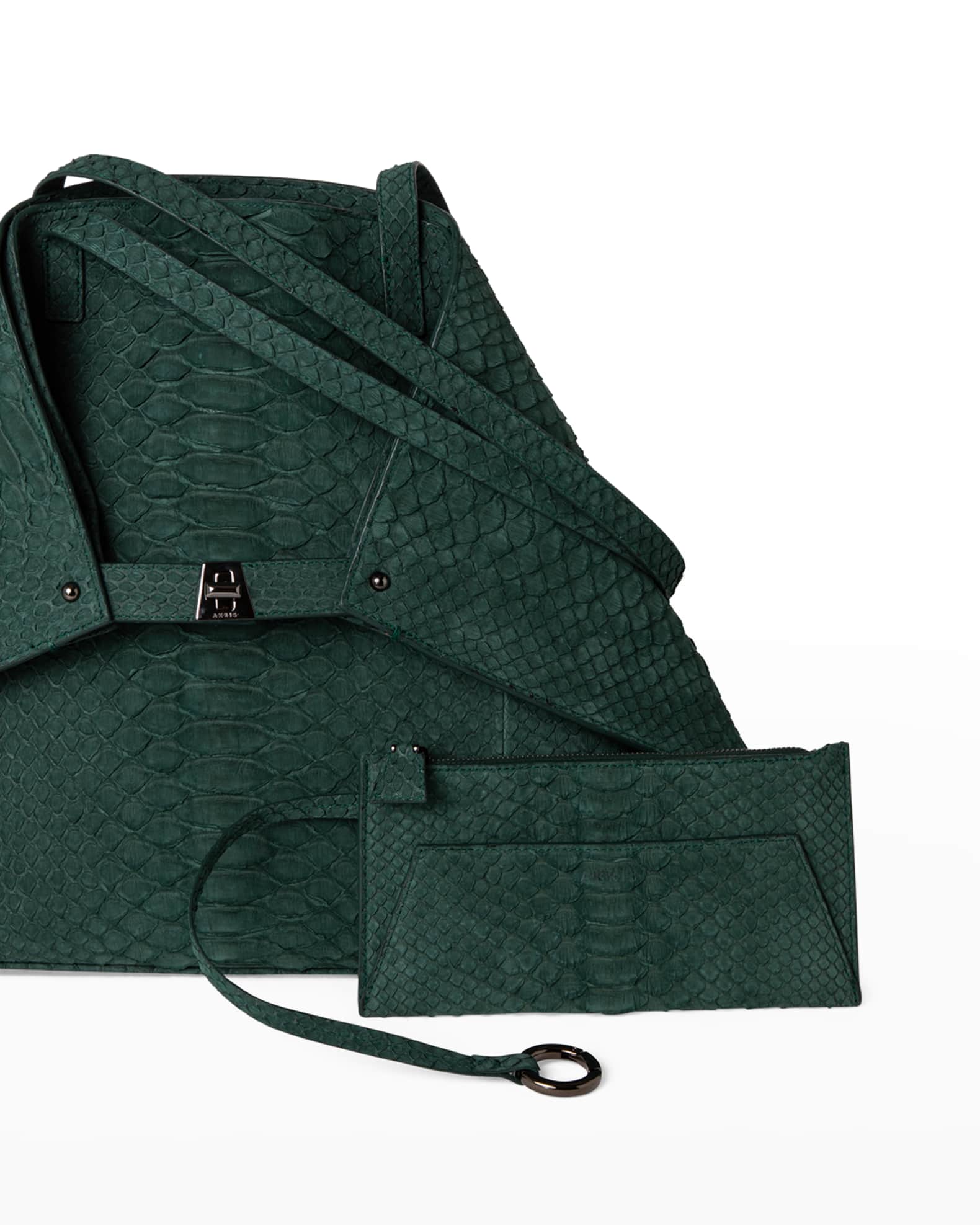 Akris Ai Medium Python Convertible Shoulder Bag | Neiman Marcus