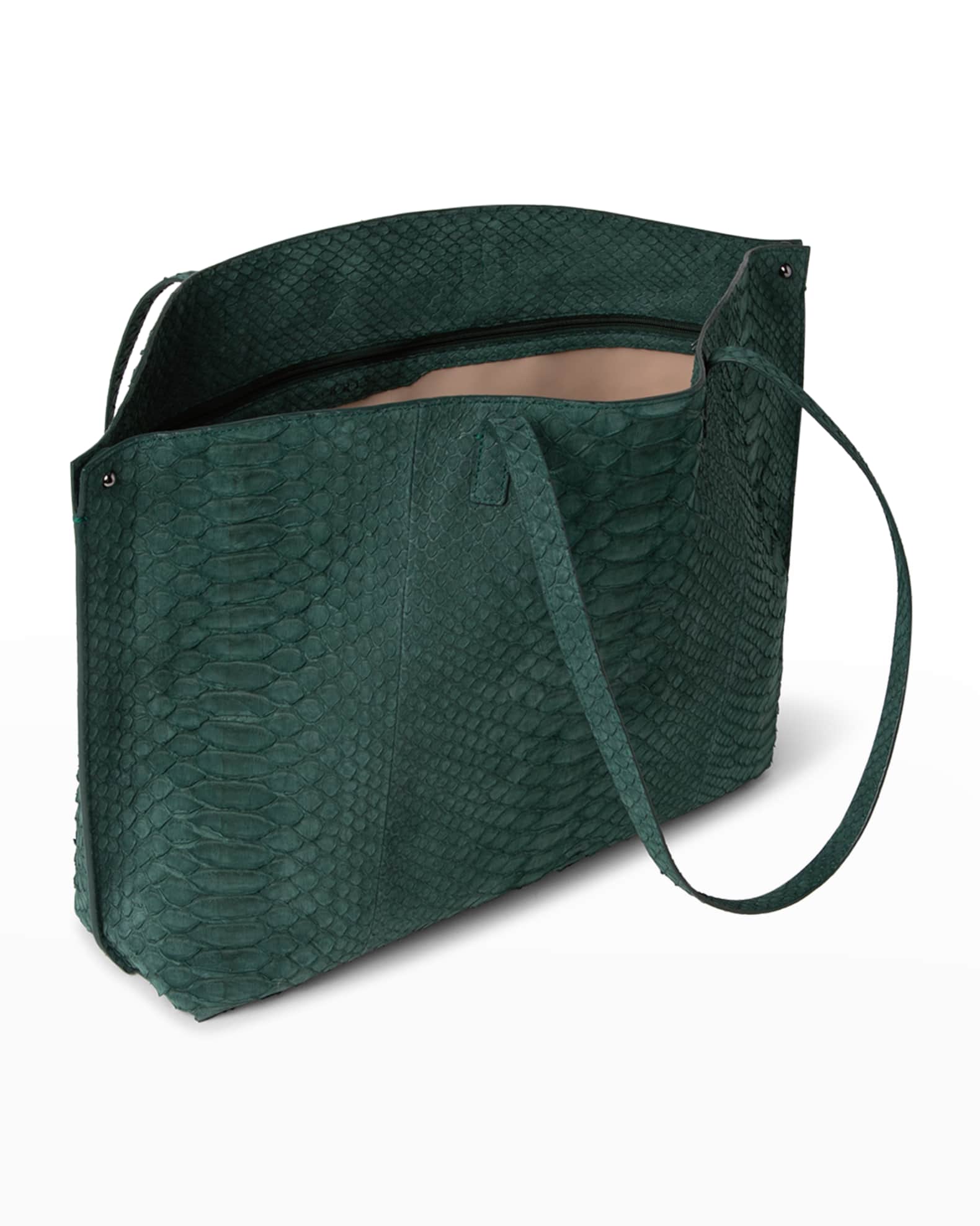 Akris Ai Medium Python Convertible Shoulder Bag | Neiman Marcus