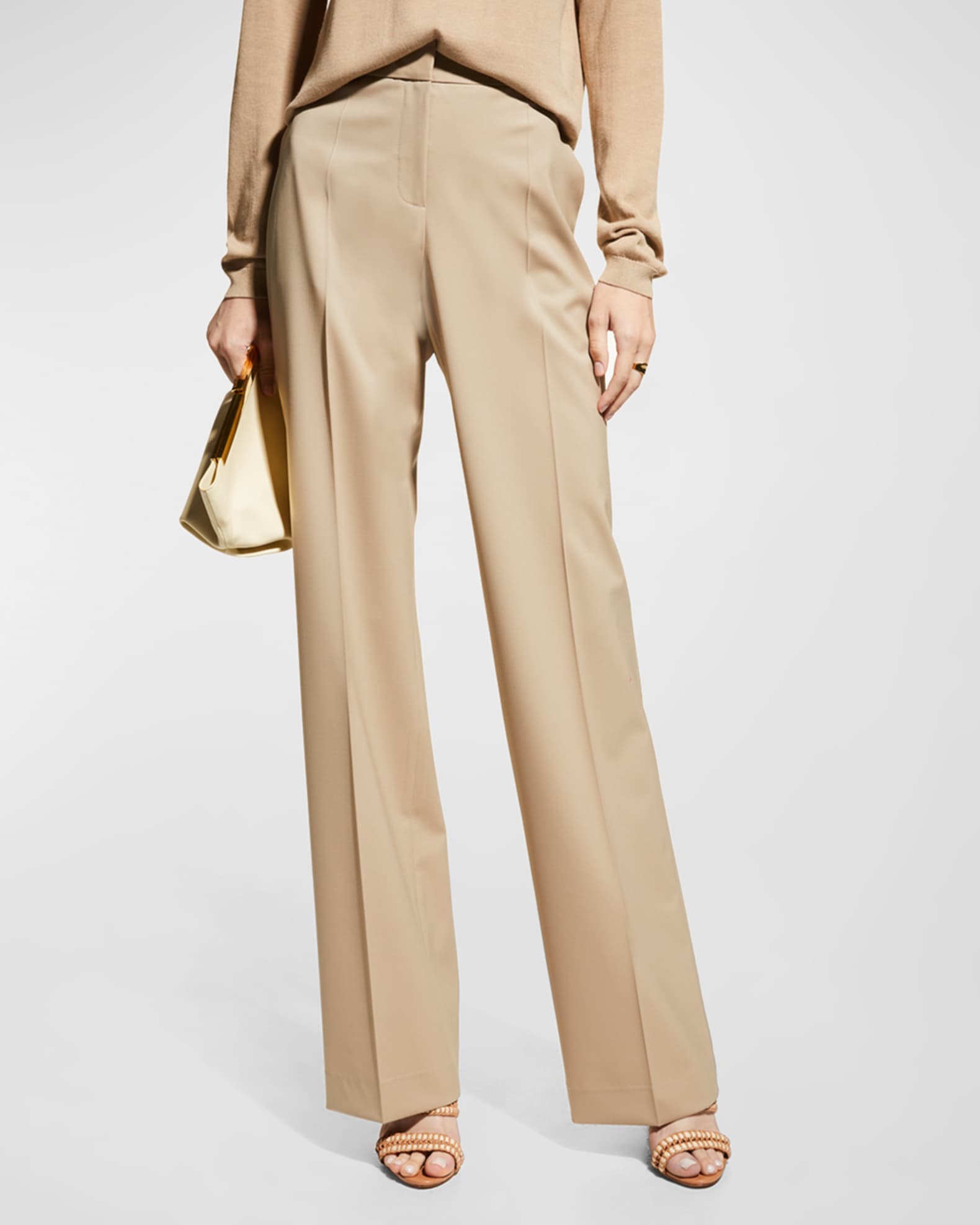 Lafayette 148 New York Gates Straight-Leg Pants | Neiman Marcus