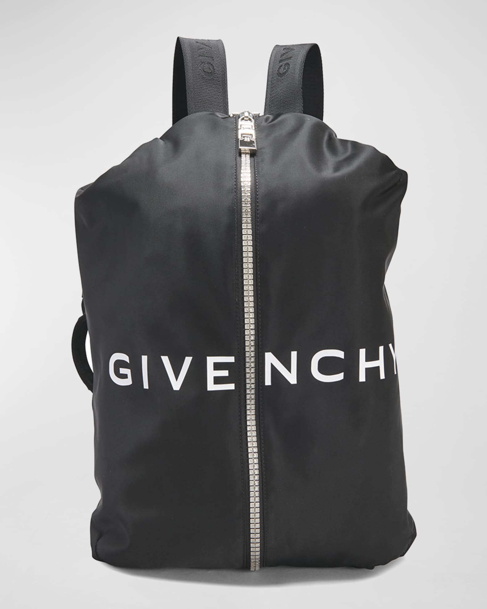 Givenchy Men's Logo Zip Medium Duffel Backpack | Neiman Marcus