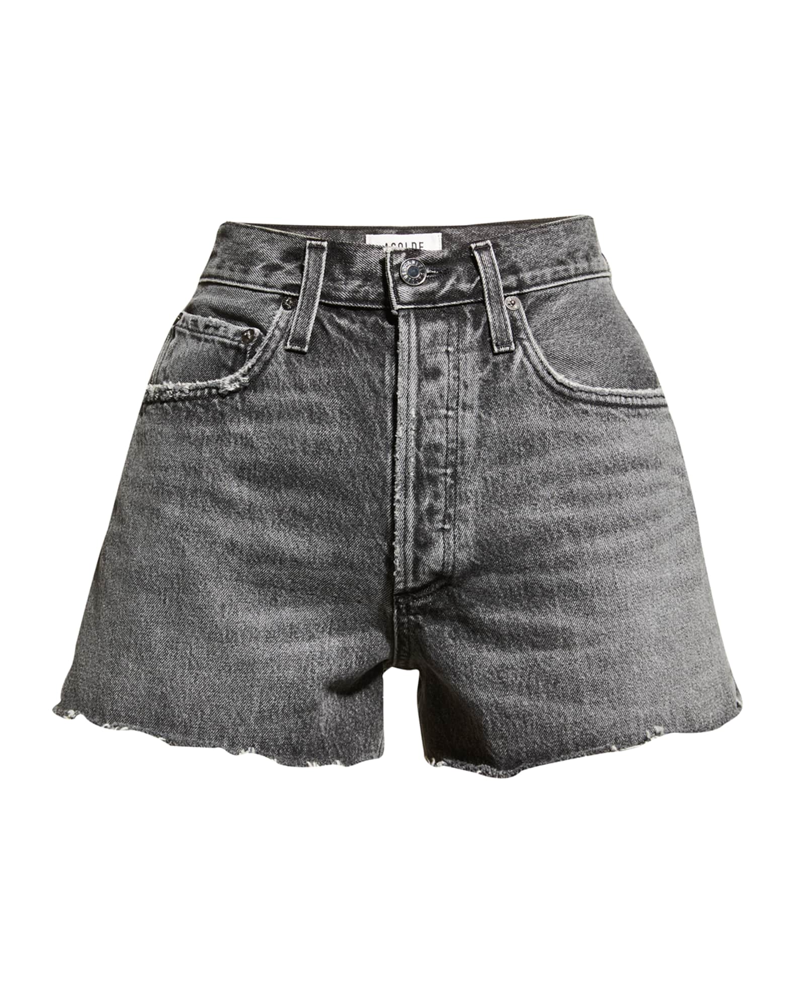 AGOLDE Dee Cutoff Side Split Jean Shorts | Neiman Marcus