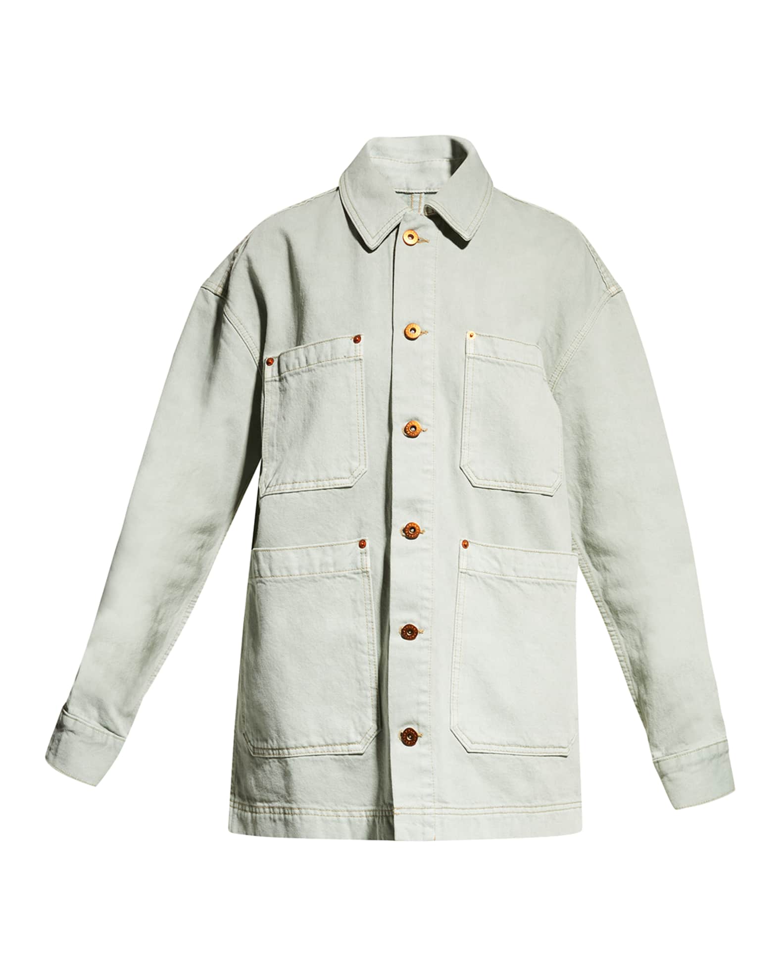 SLVRLAKE Oversized Patch Pocket Utility Jacket | Neiman Marcus