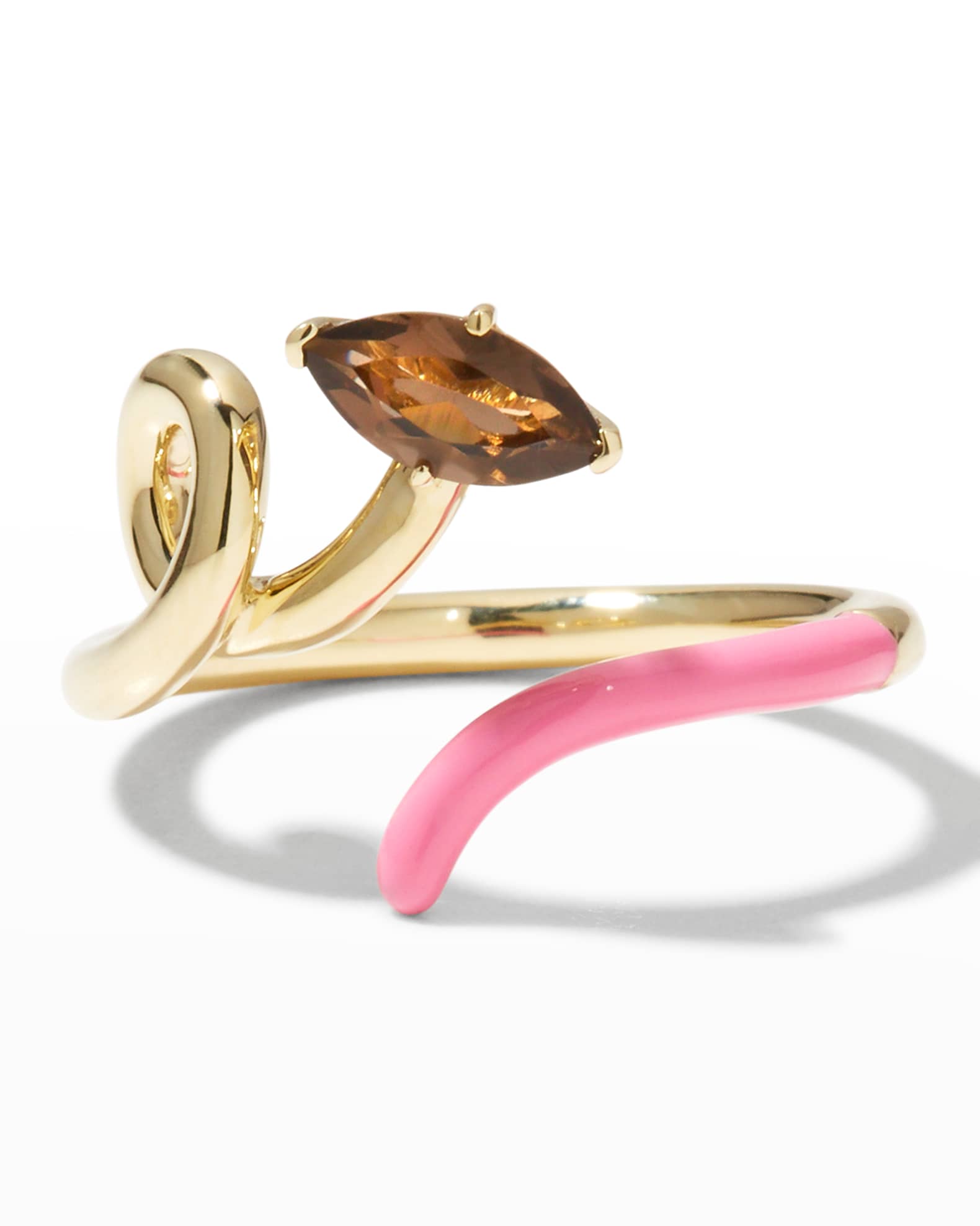 Bea Bongiasca B Half Ring with Smoky Quartz | Neiman Marcus